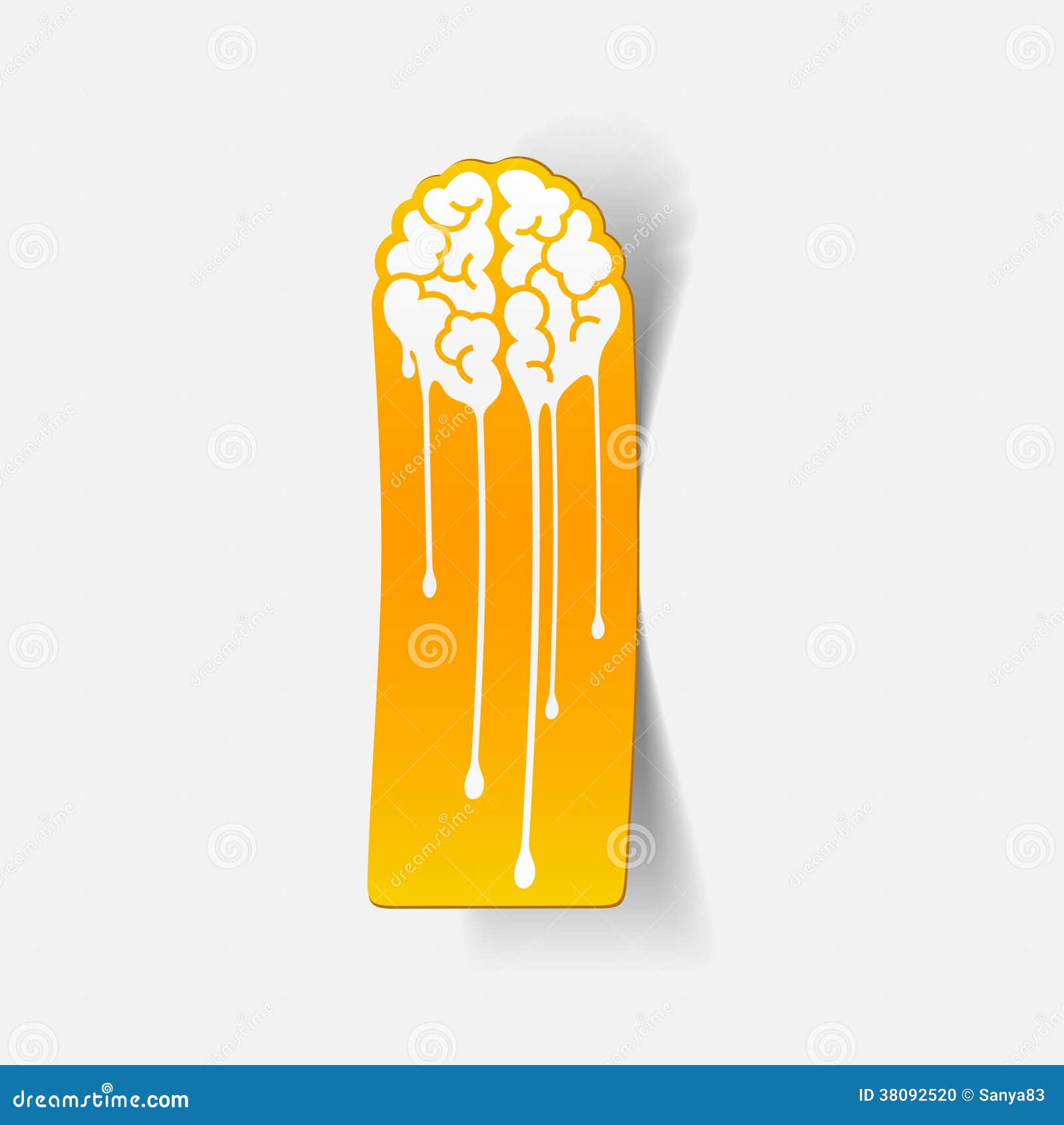 Realistic Design Element: Brain Drop Stock Vector - Illustration of ...