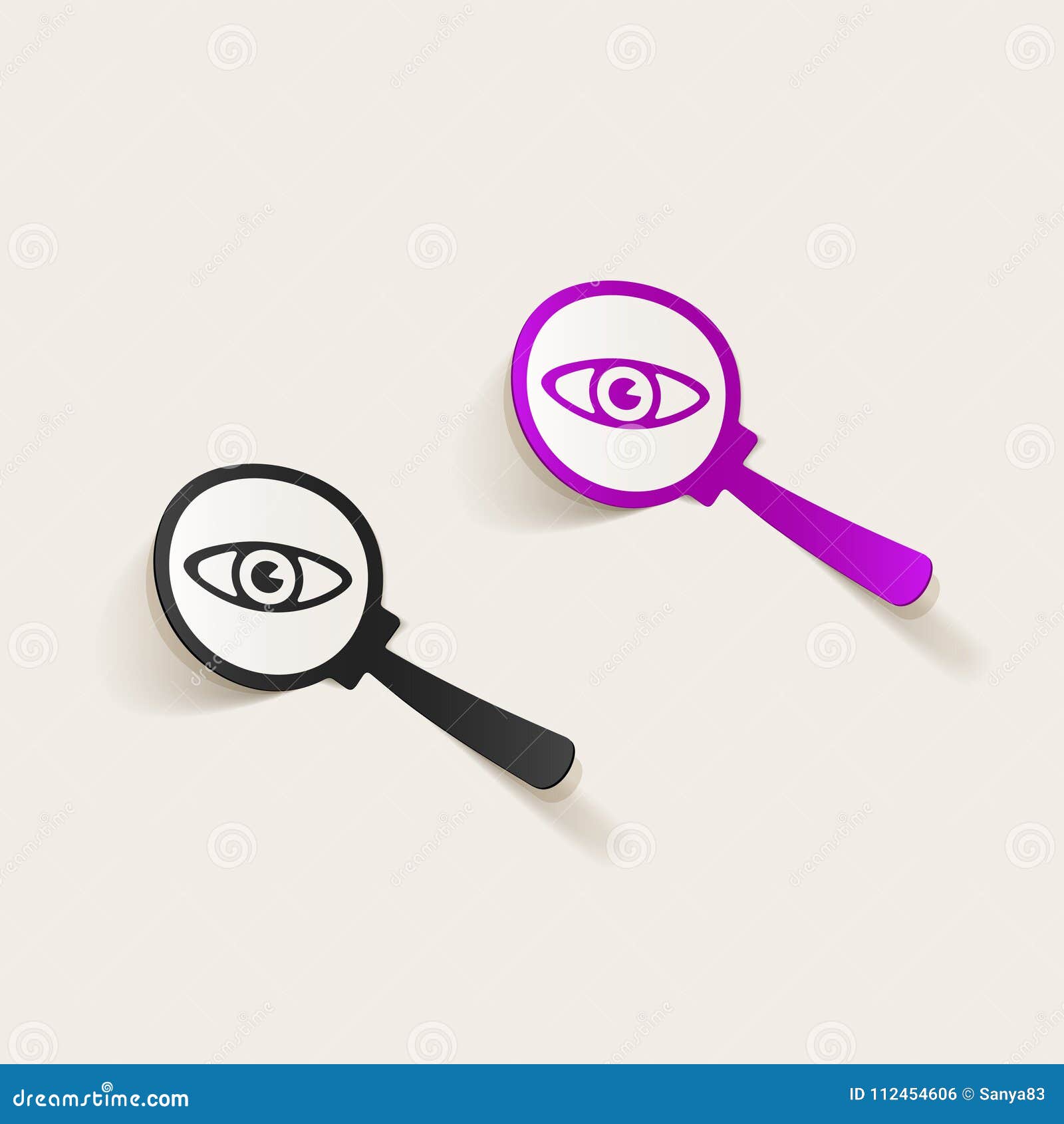 Realistic Design Element. Detective Stock Vector - Illustration of ...