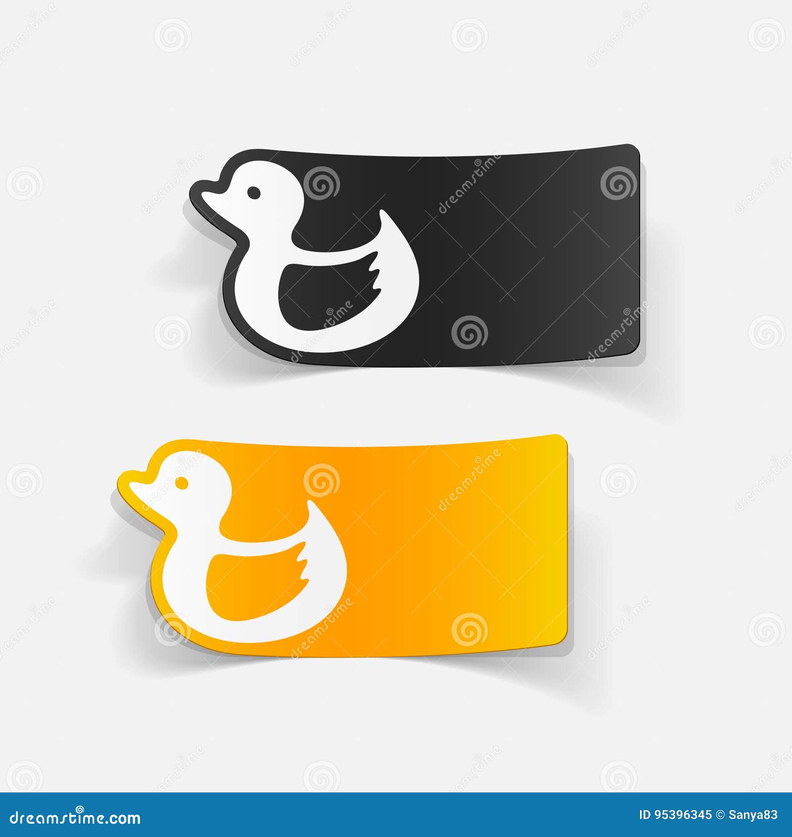 Realistic Design Element: Duck Stock Vector - Illustration of concept ...