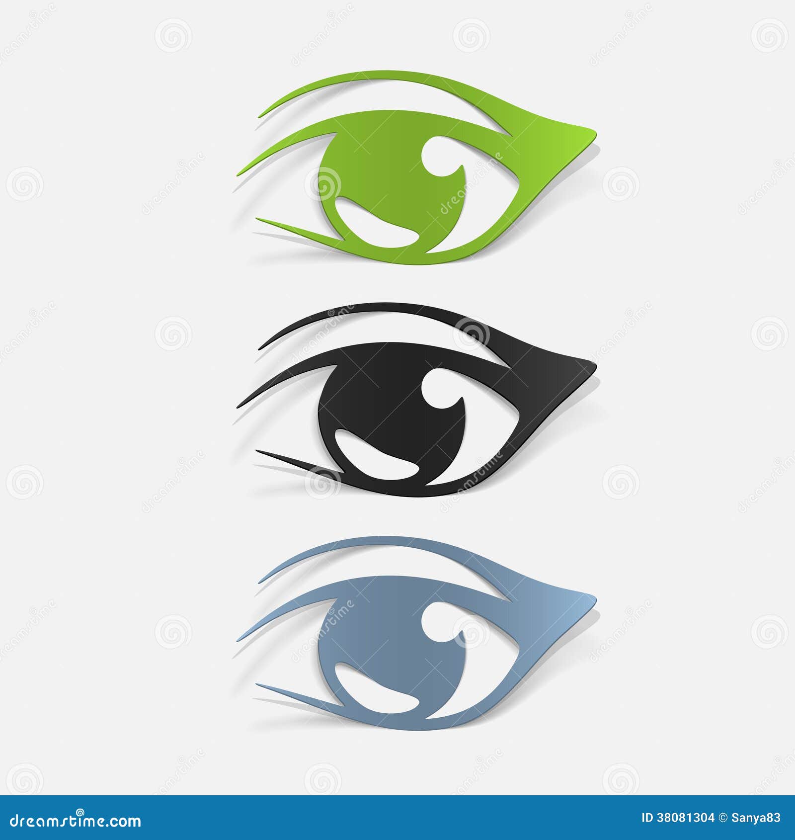 Realistic Design Element: Eye Stock Vector - Illustration of medical ...