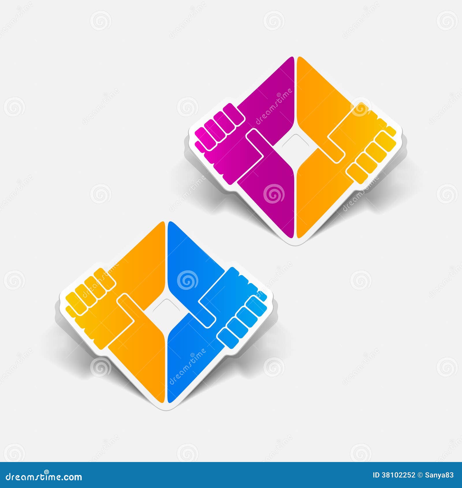 Realistic Design Element: Handshake Stock Vector - Illustration of ...