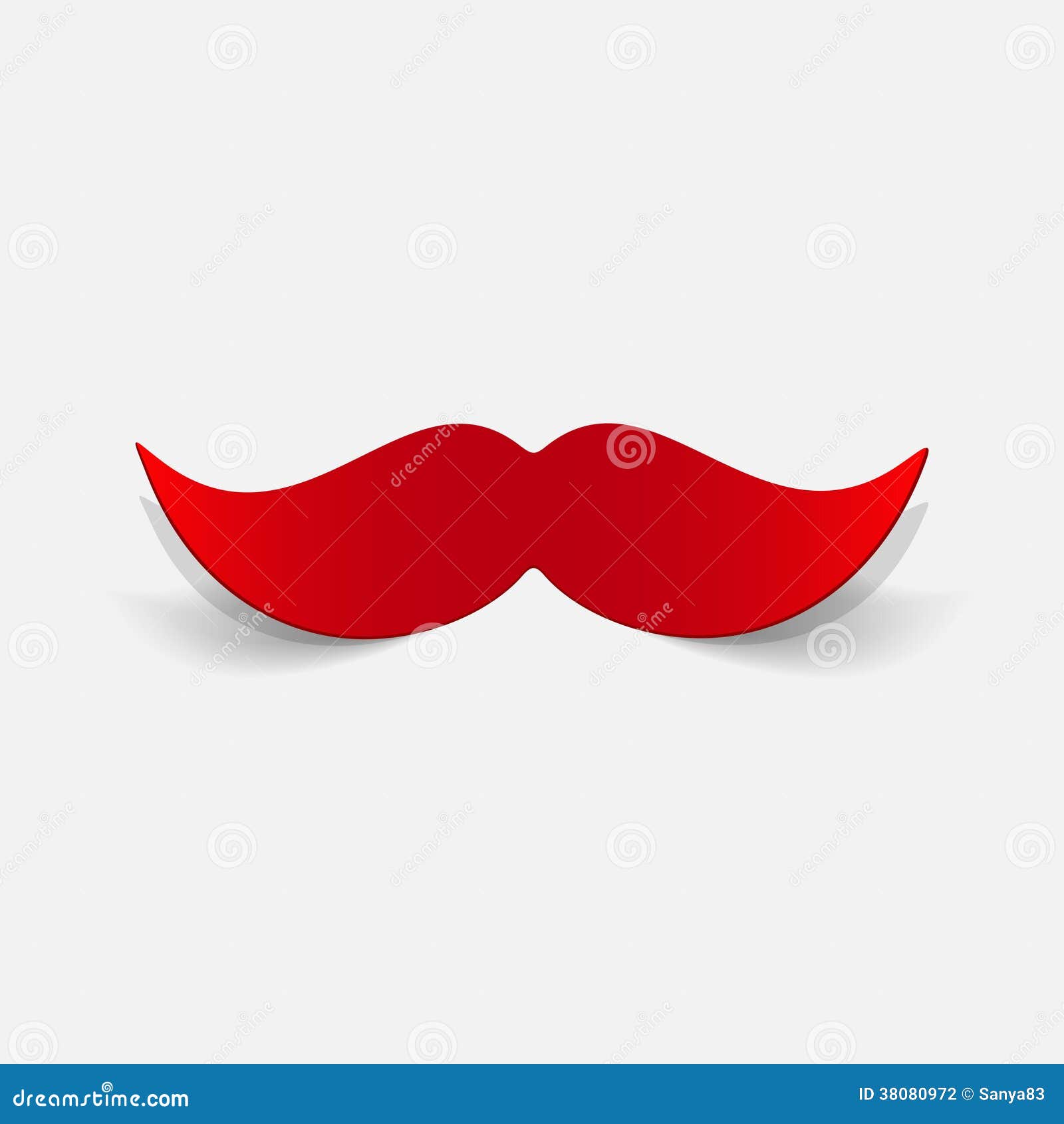 Realistic Design Element: Mustache Stock Vector - Illustration of note ...