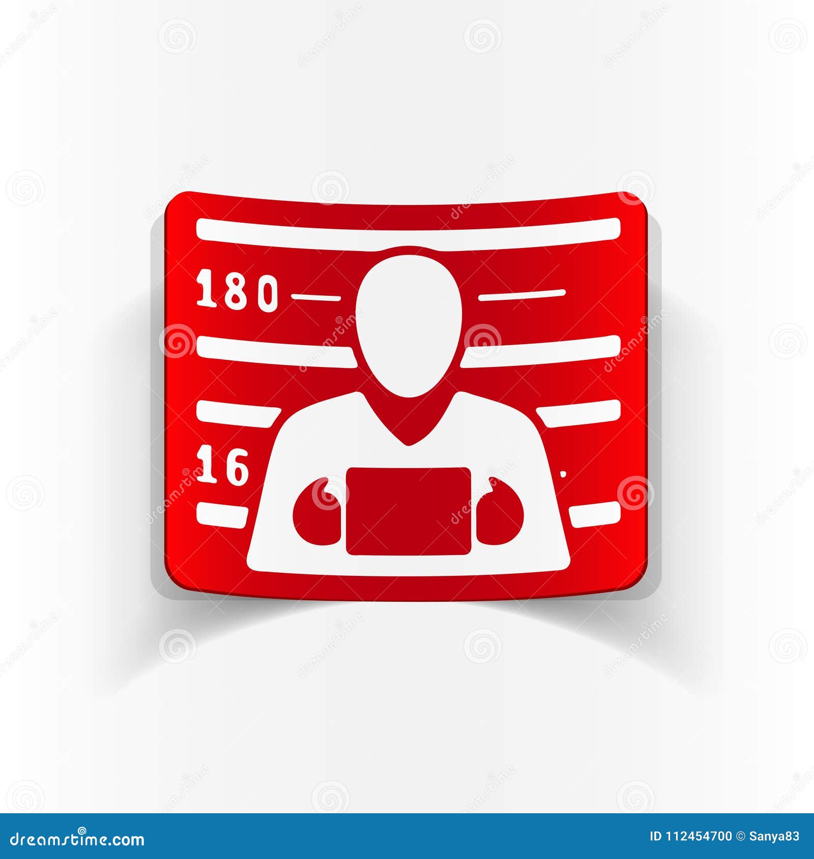 Realistic Design Element. Suspect Stock Vector - Illustration of ...