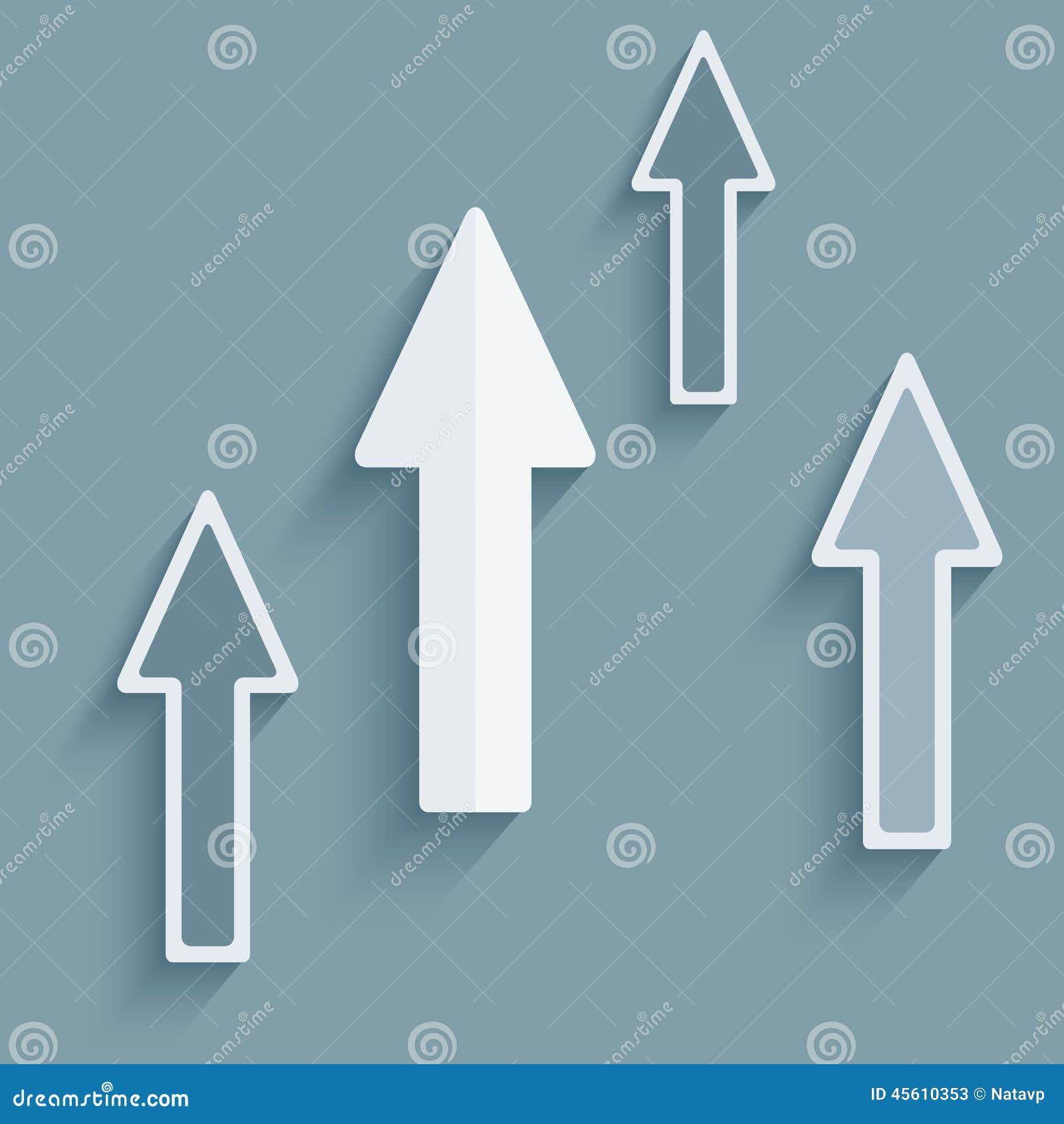 Realistic Design of Paper Arrow Stock Vector - Illustration of effect ...