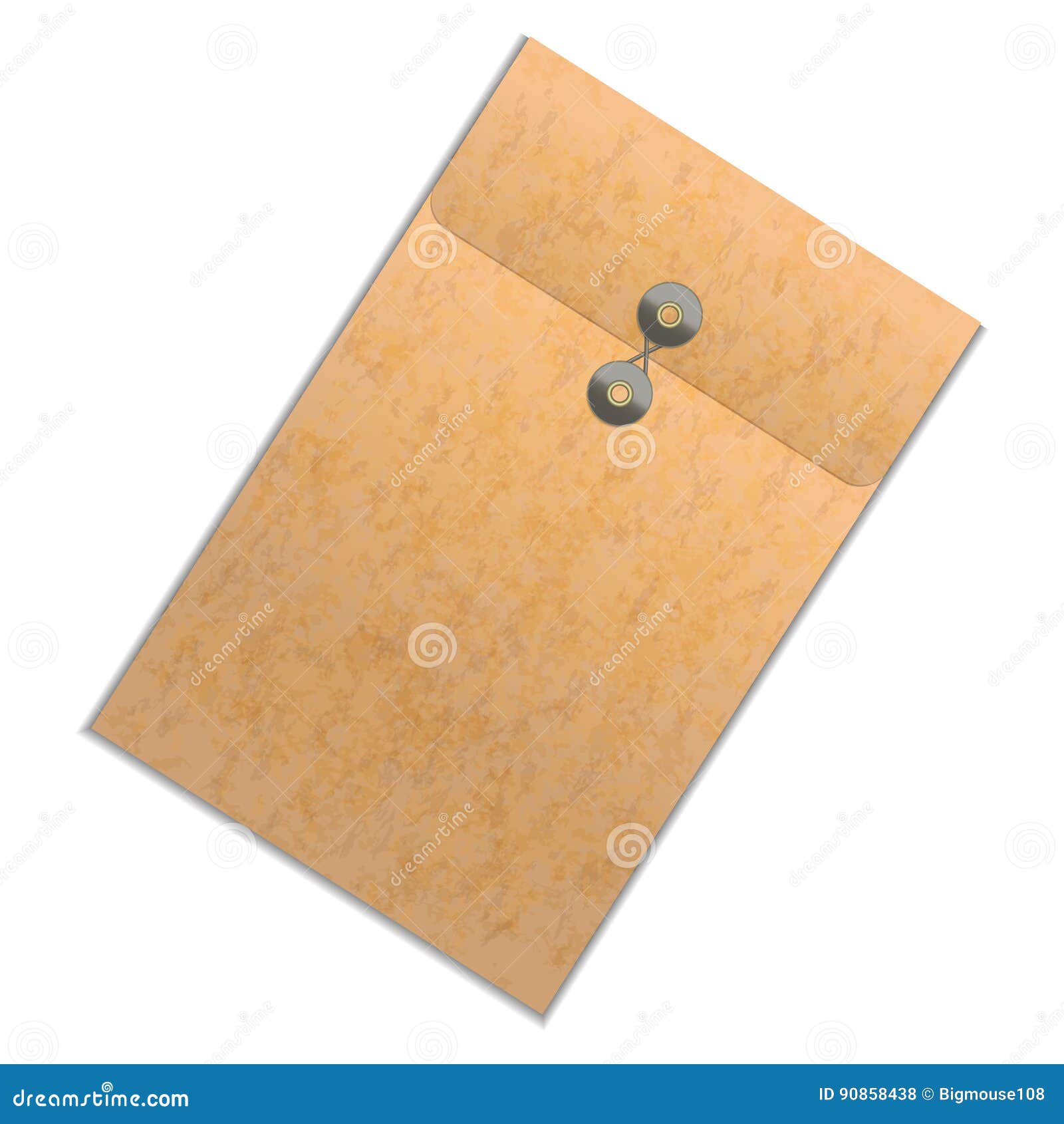 Realistic Detailed Brown Folder. Vector Stock Vector - Illustration of ...