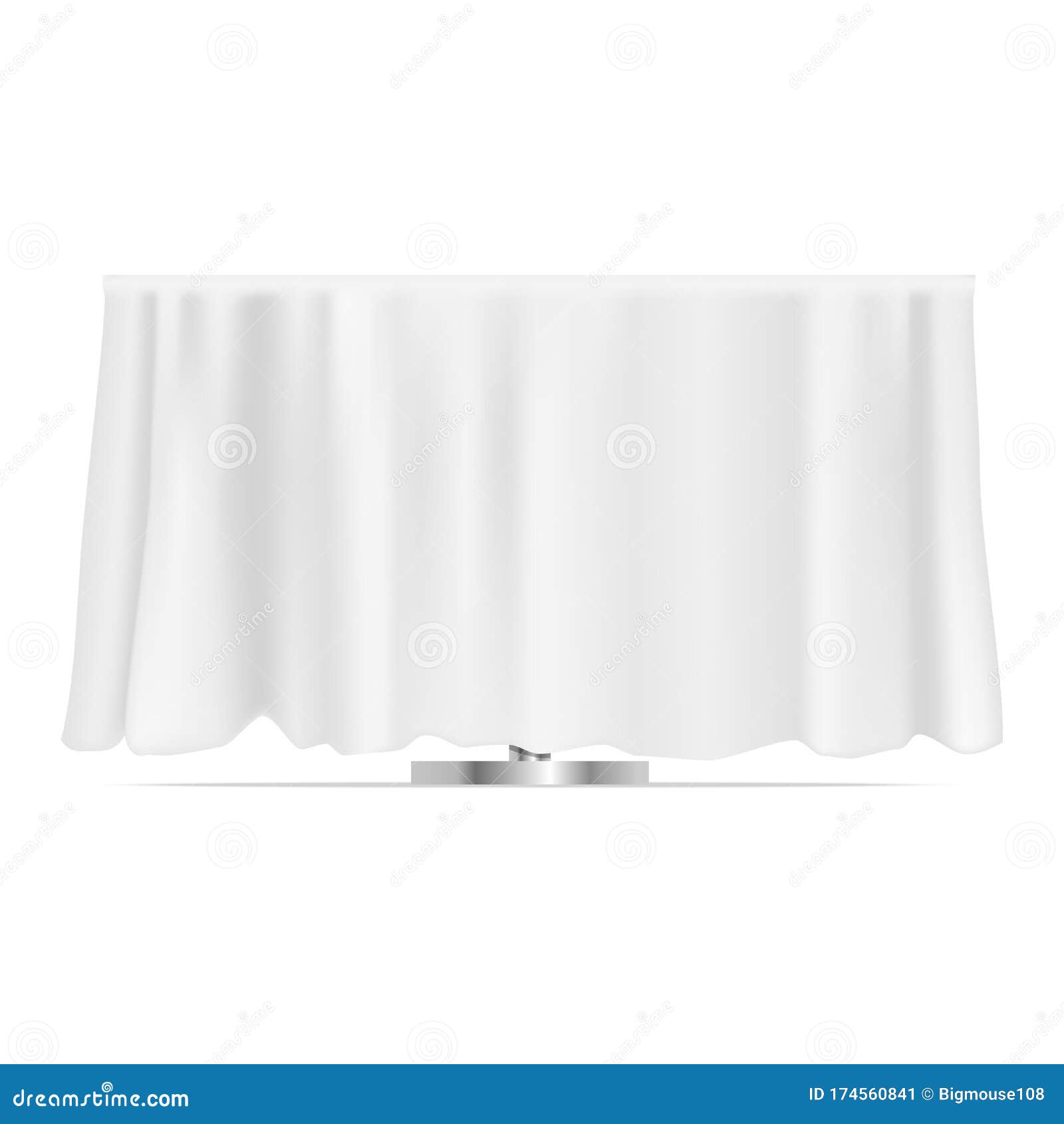 Realistic Detailed 3d Blank Restaurant Table Template Mockup. Vector ...