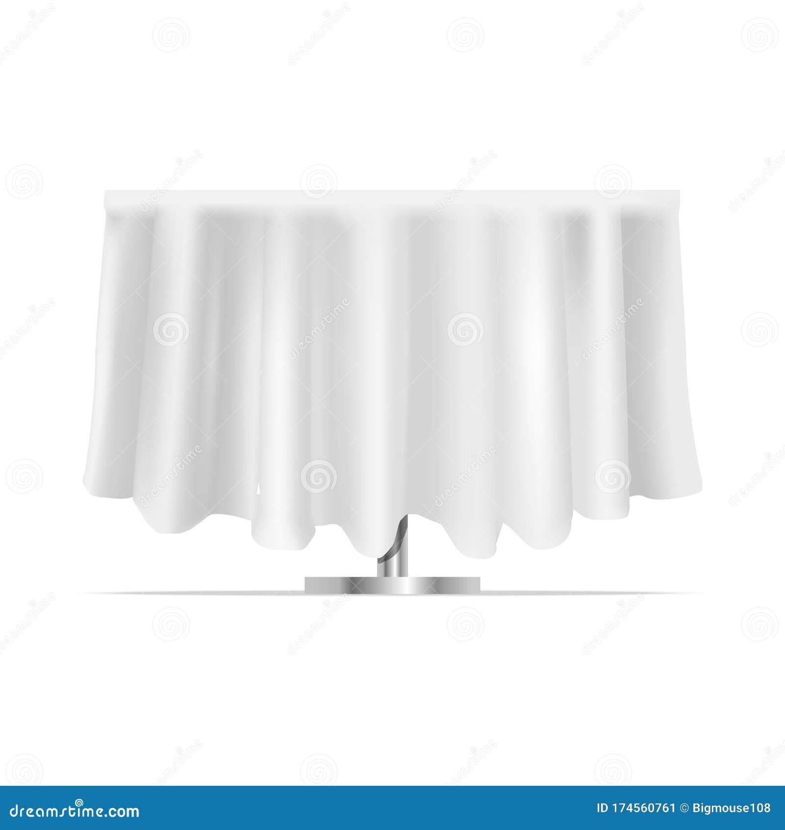 Realistic Detailed 3d Blank Restaurant Table Template Mockup. Vector ...