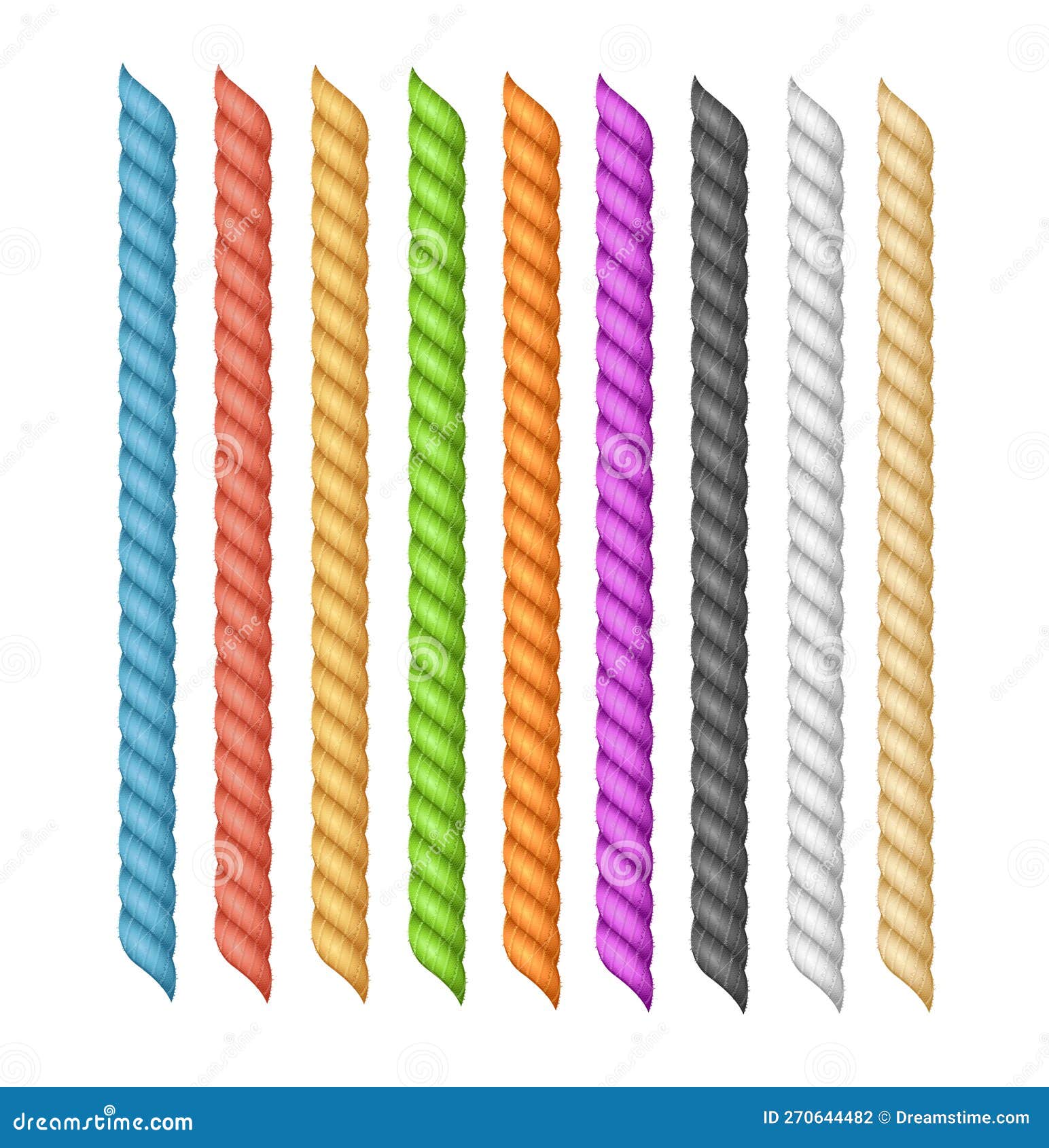 Set Of Different Nylon Dowels, Fixture Collection Cartoon Vector ...