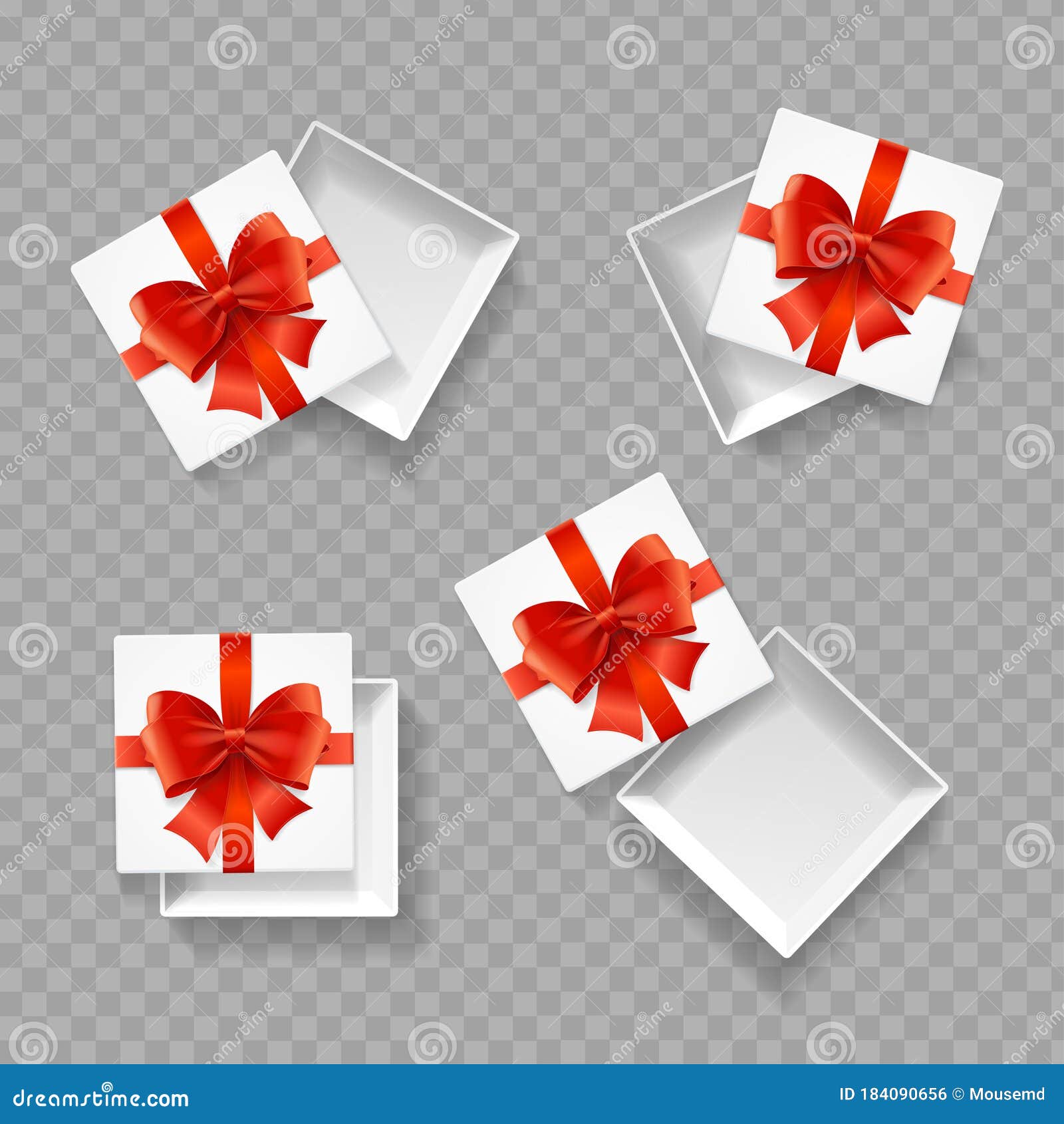 Realistic Detailed 3d Empty Boxes Set. Vector Stock Vector ...