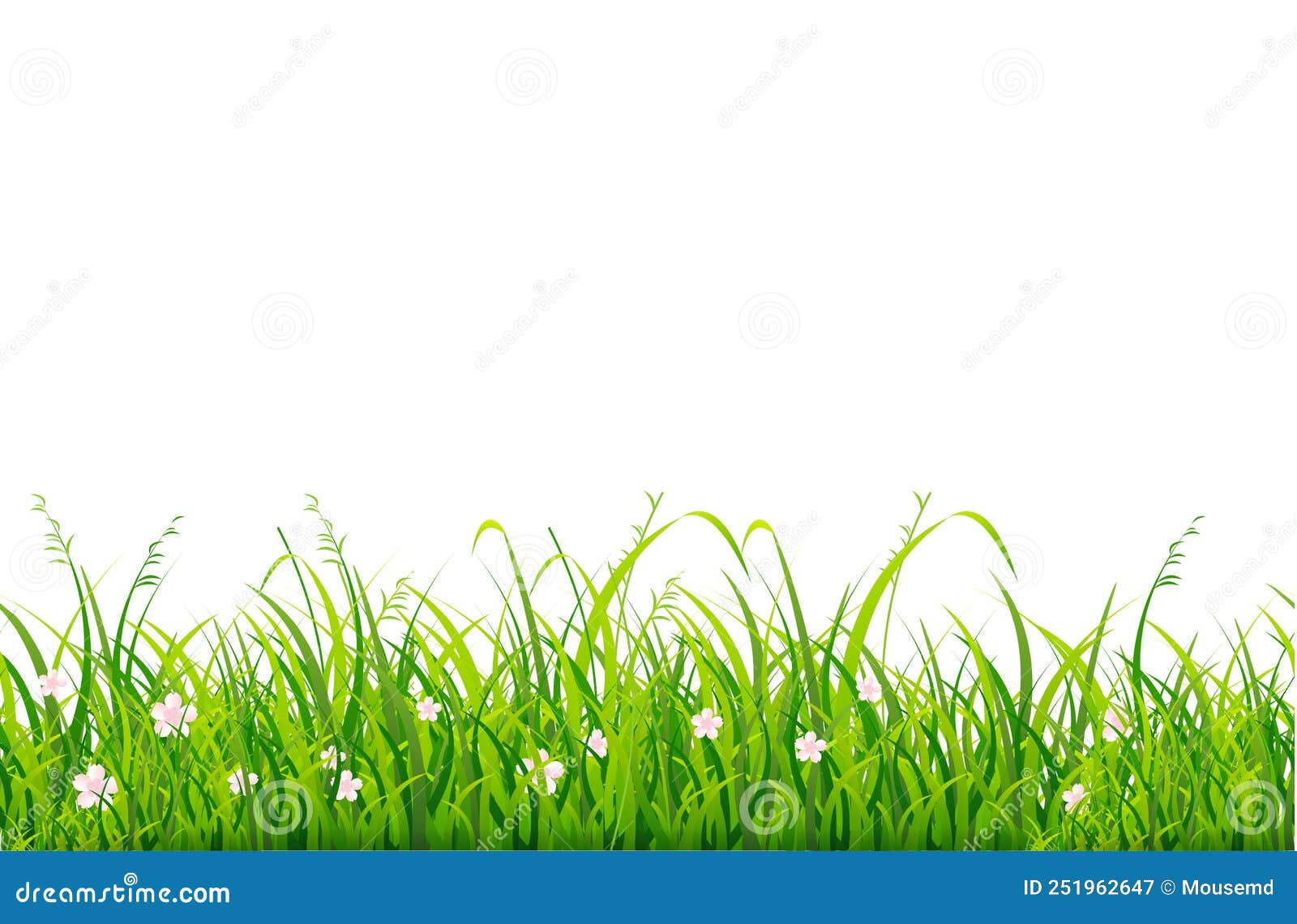 Realistic Detailed 3d Green Grass Line. Vector Stock Vector ...