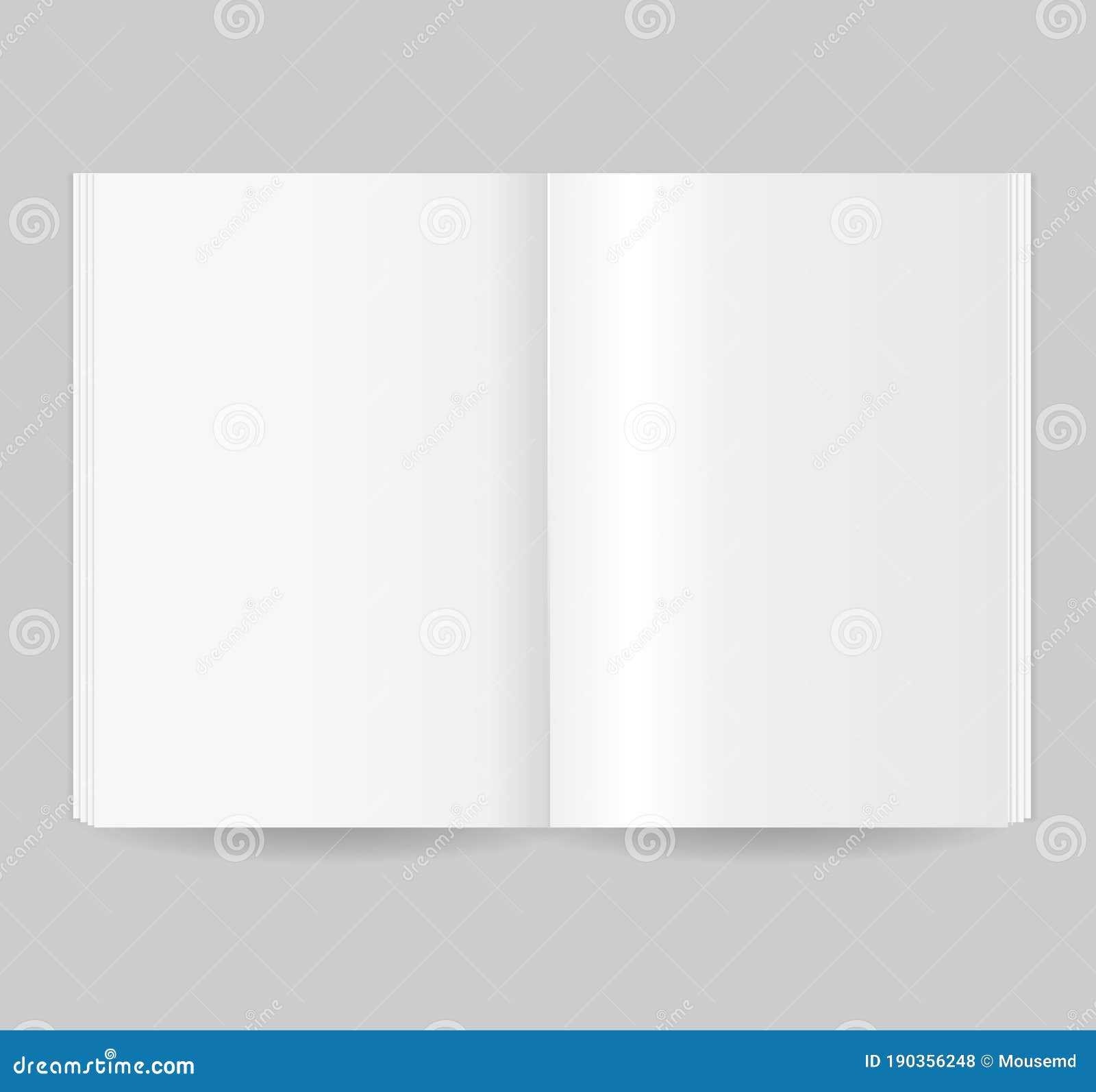 Open Box Top View. Paper Parcel. Realistic Carton. Vector Illustration ...