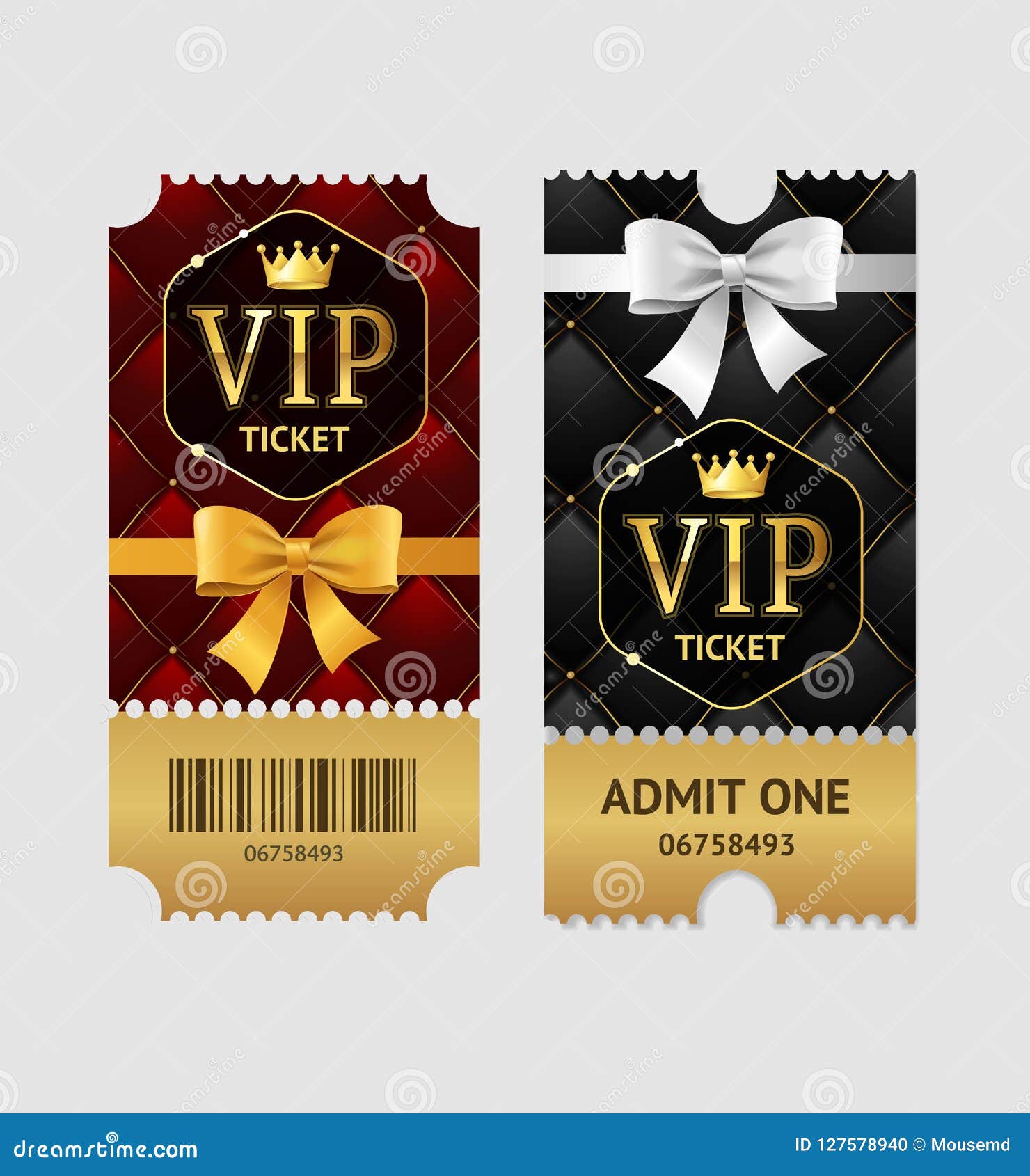 Realistic Detailed 3d Vip Tickets Set. Vector Stock Vector ... Realistic Detailed 3d Vip Tickets Set. Vector Stock Vector ...