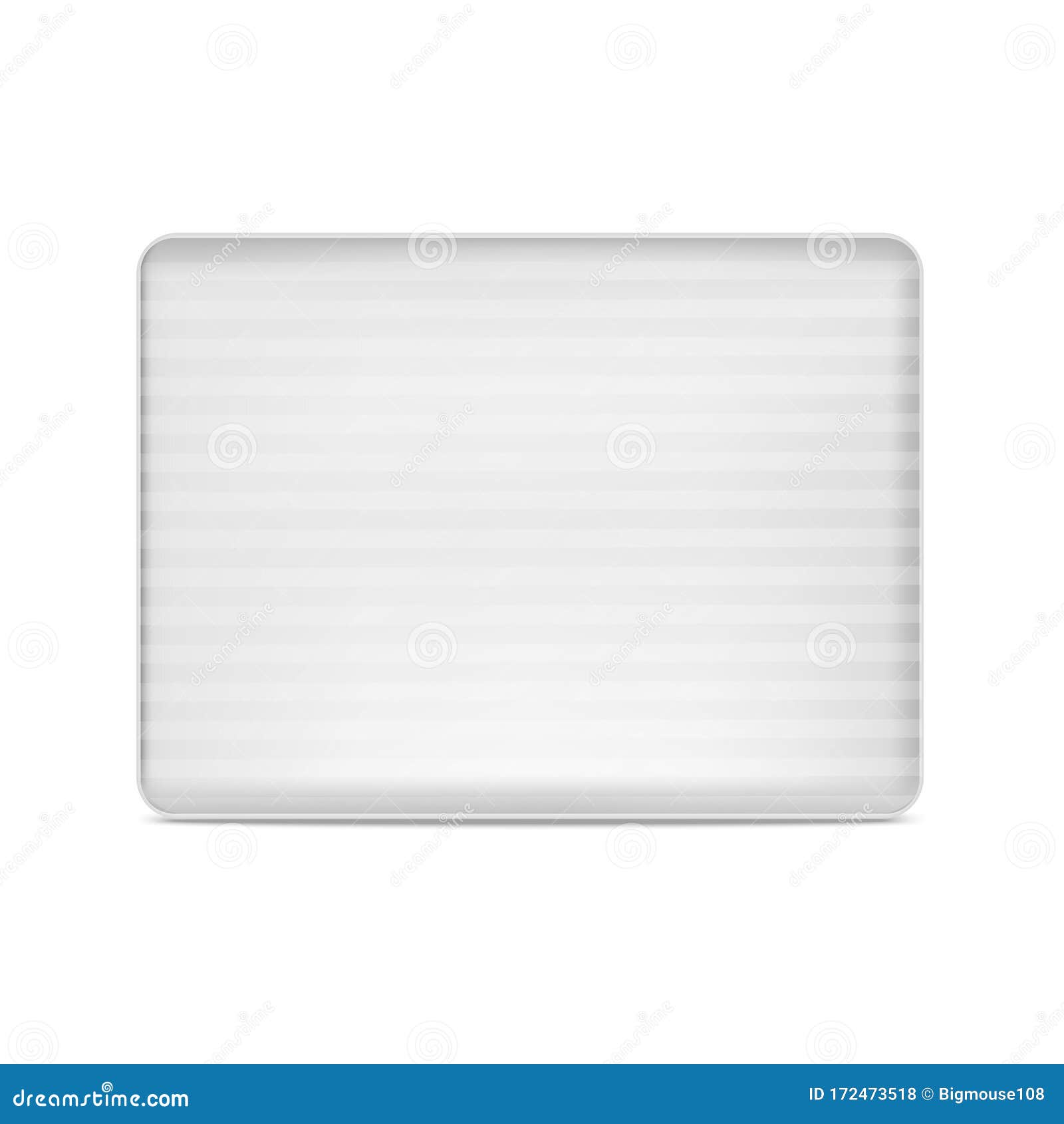 Realistic Detailed 3d White Blank Mattress Template Mockup. Vector ...