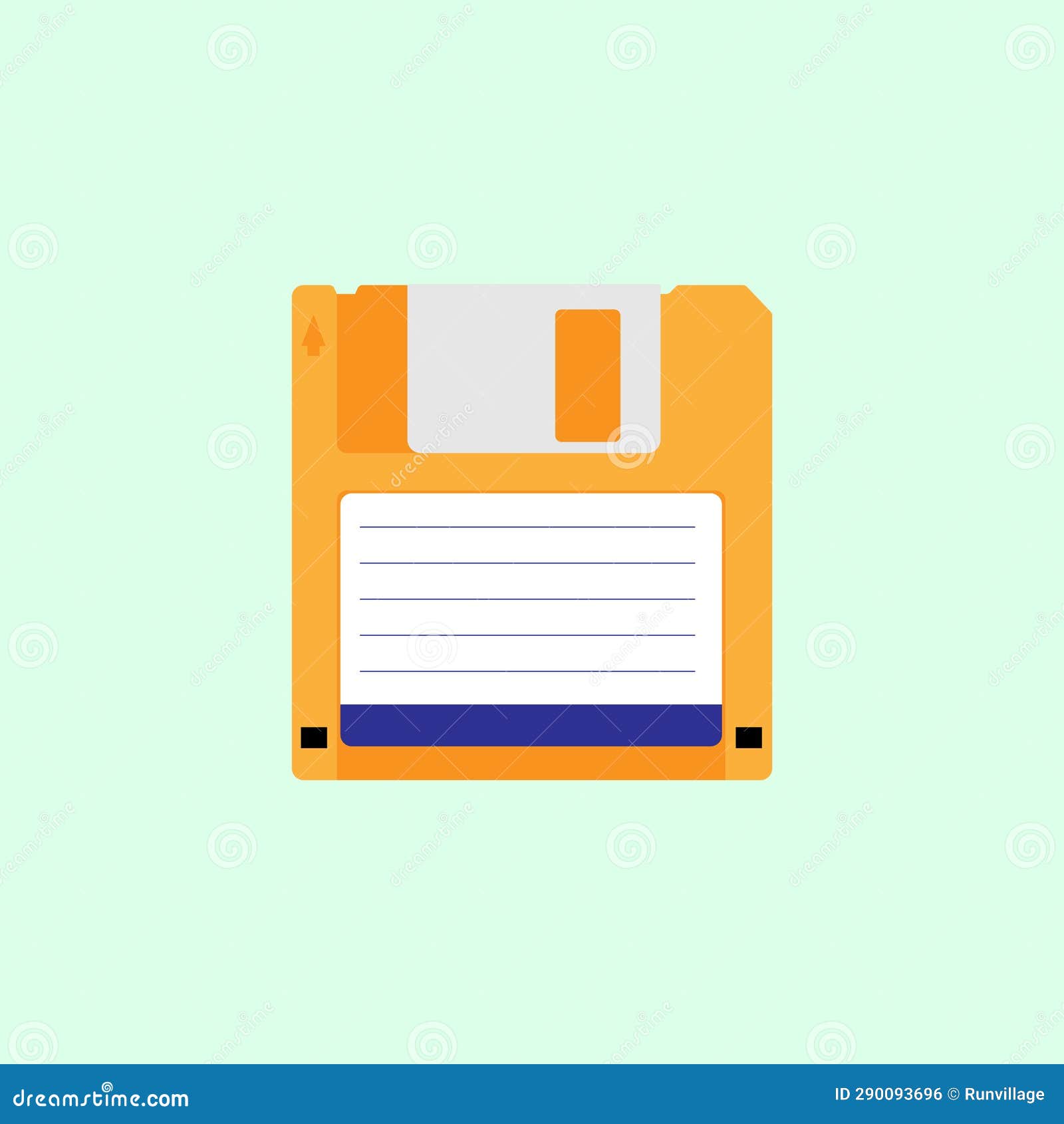 Realistic Detailed Floppy-disk, Retro Object Storage Stock Vector ...