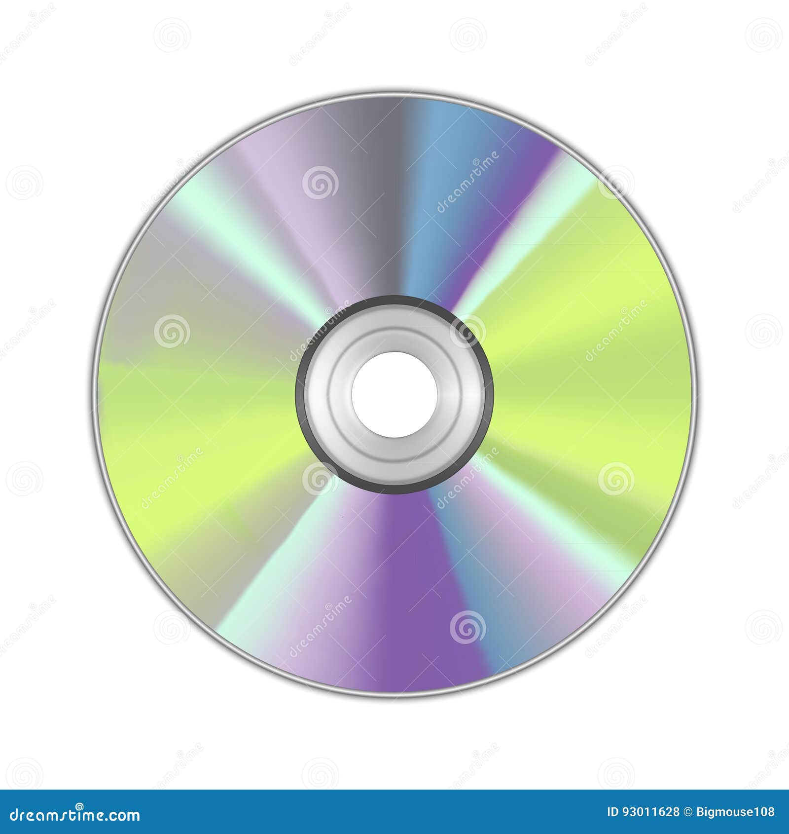Realistic Detailed Round CD Disk. Vector Stock Vector - Illustration of ...