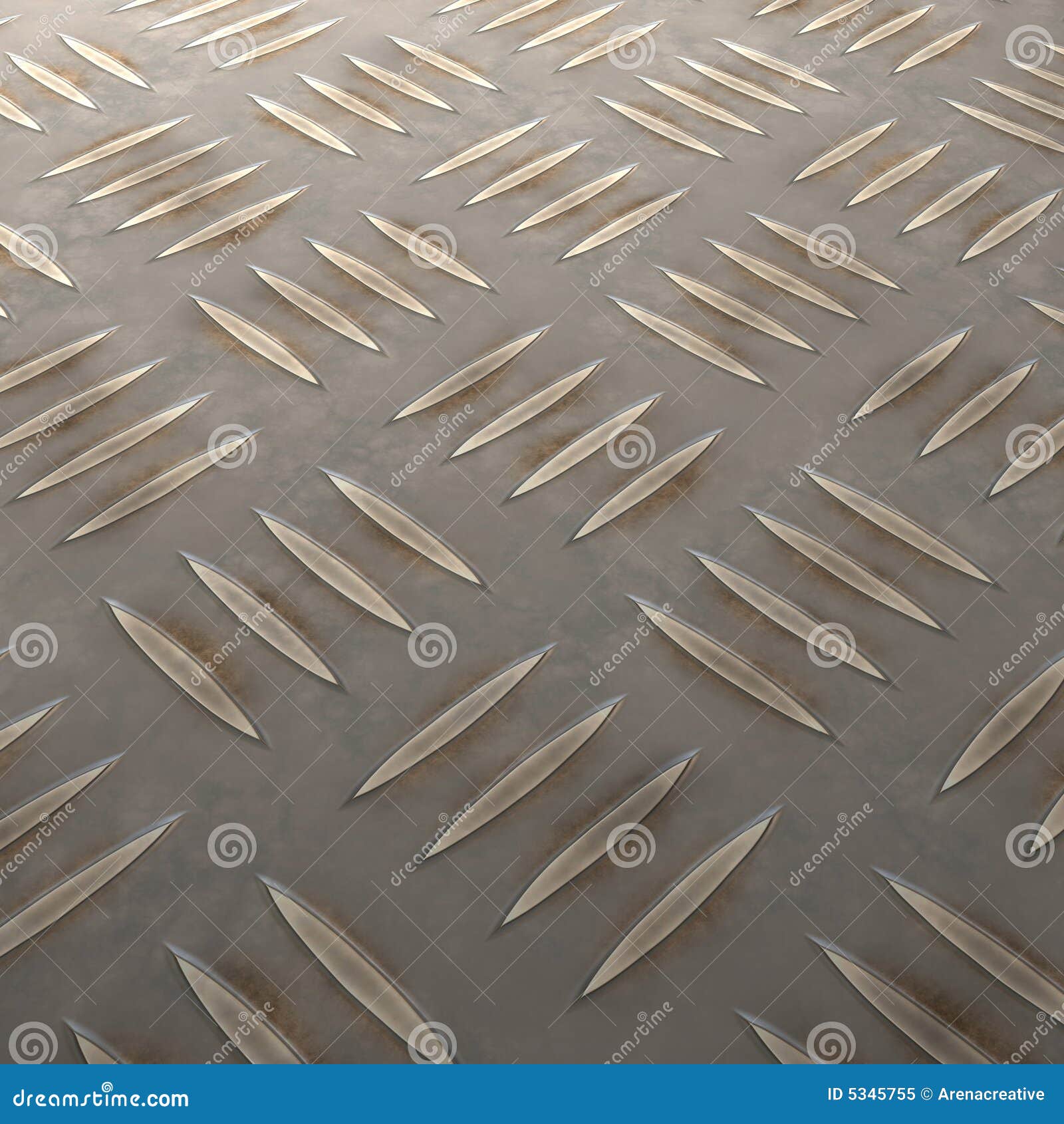 Realistic Diamond Plate stock illustration. Illustration of metallic ...