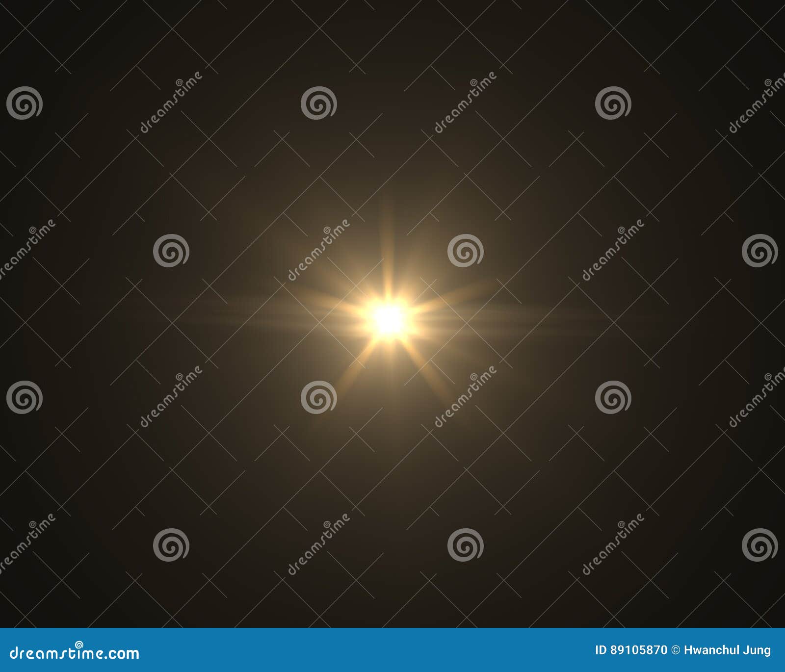 Realistic Digital Lens Flare in Black Background Stock Photo - Image of ...