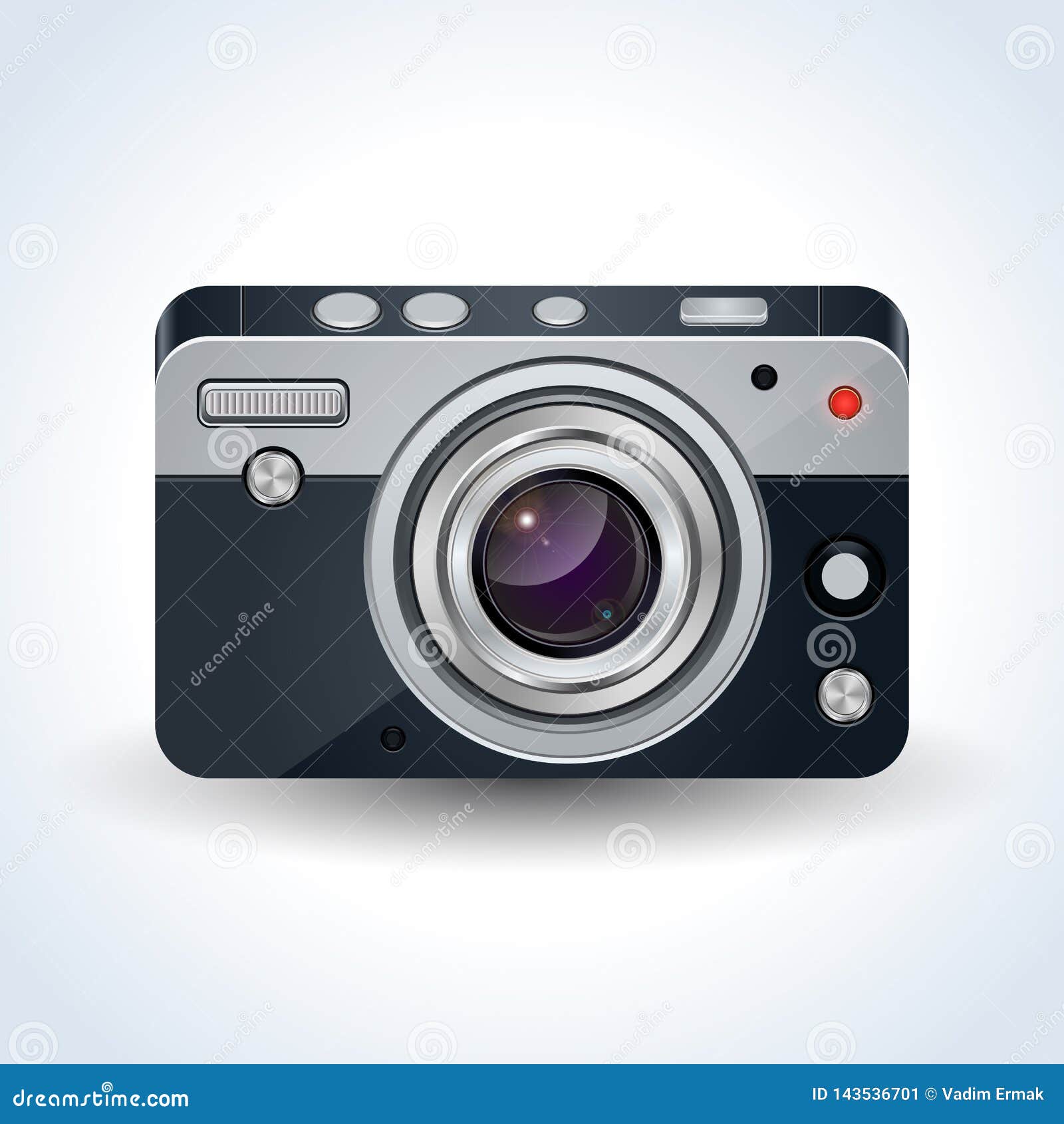 Digital Photo Camera Vector Illustration Stock Vector - Illustration of ...