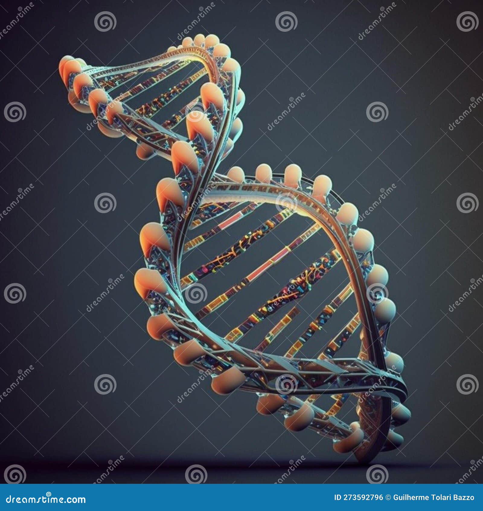 Realistic DNA Illustration, 3d DNA Illustration, High Resolution DNA ...