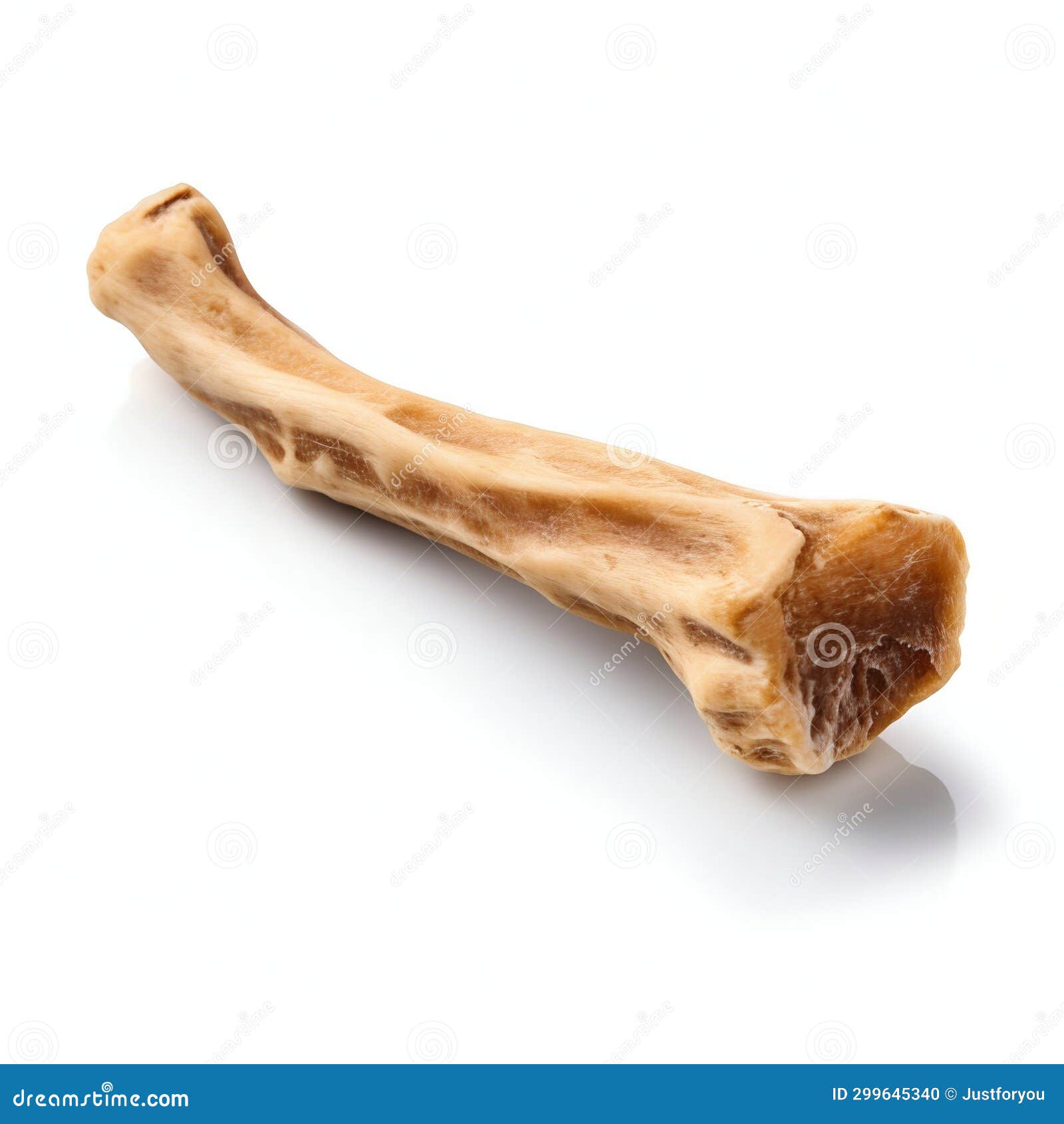 Realistic Dog Chew Bone Isolated on White Background. Generative Ai ...