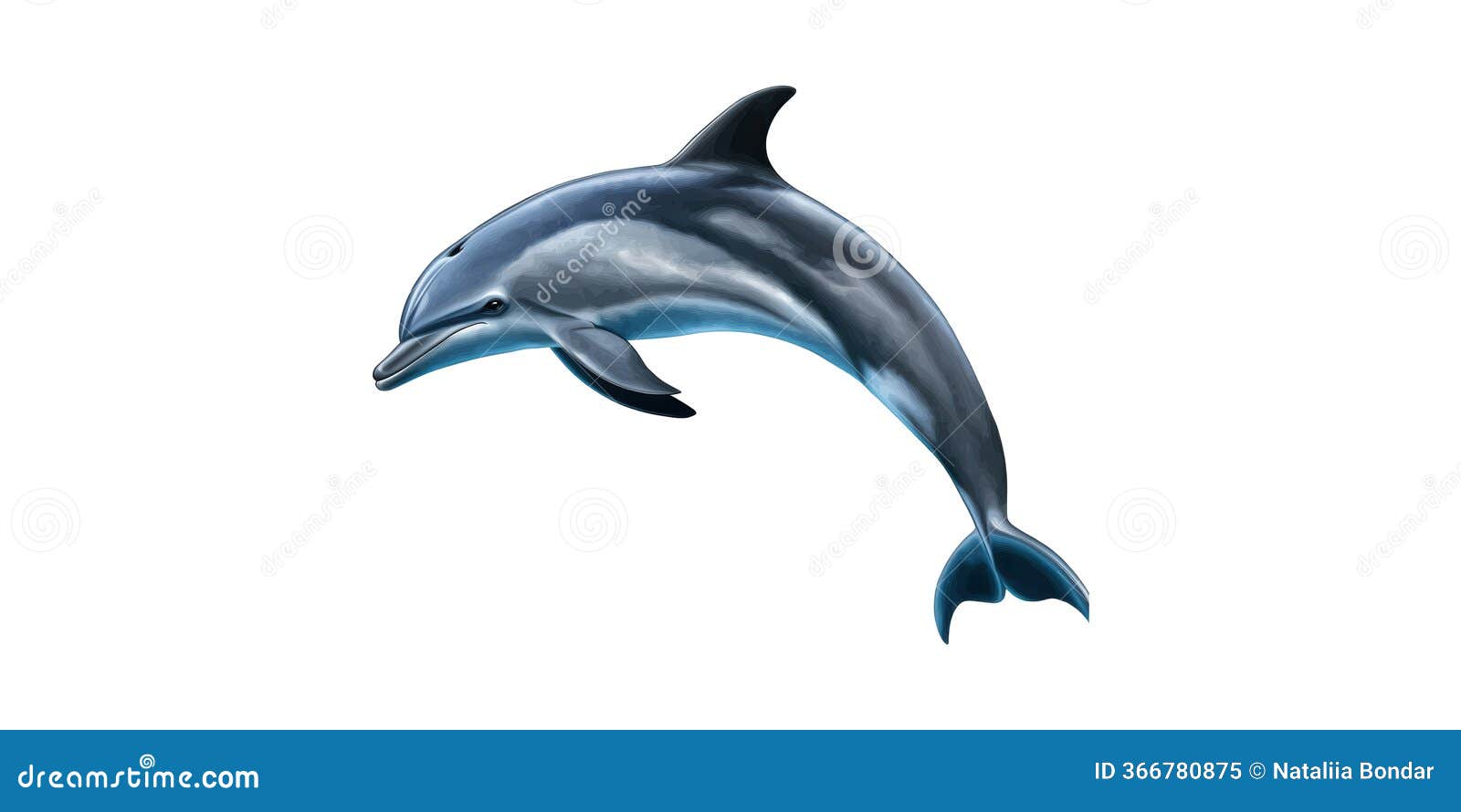 Realistic Dolphin Illustration With Creepy Undertones | CartoonDealer ...