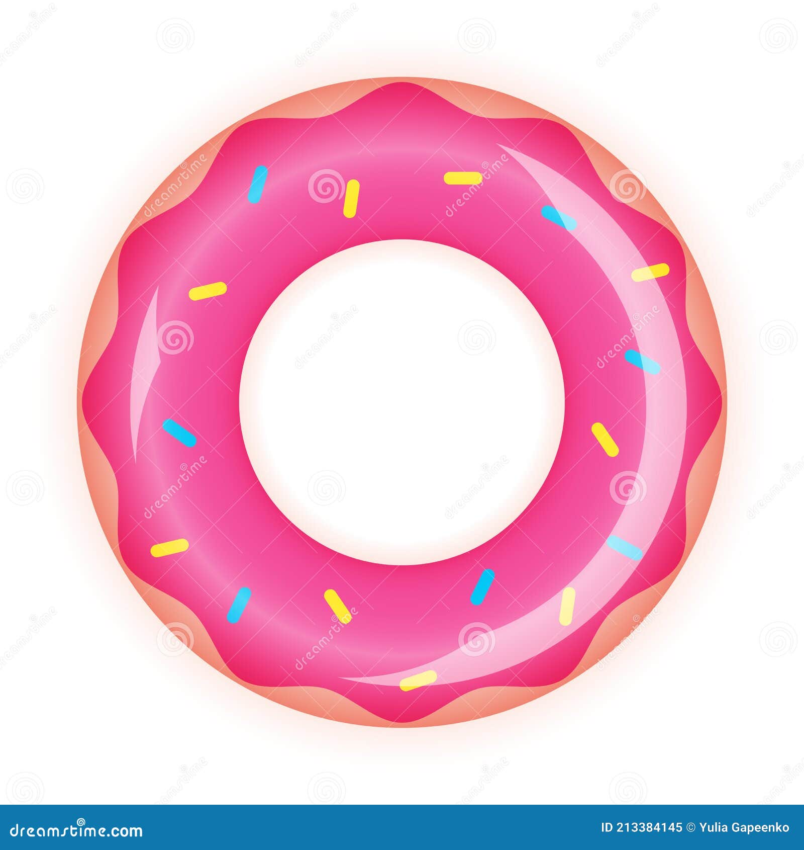 Donut Circle Divided Into Sectors Charts Vector Illustration ...