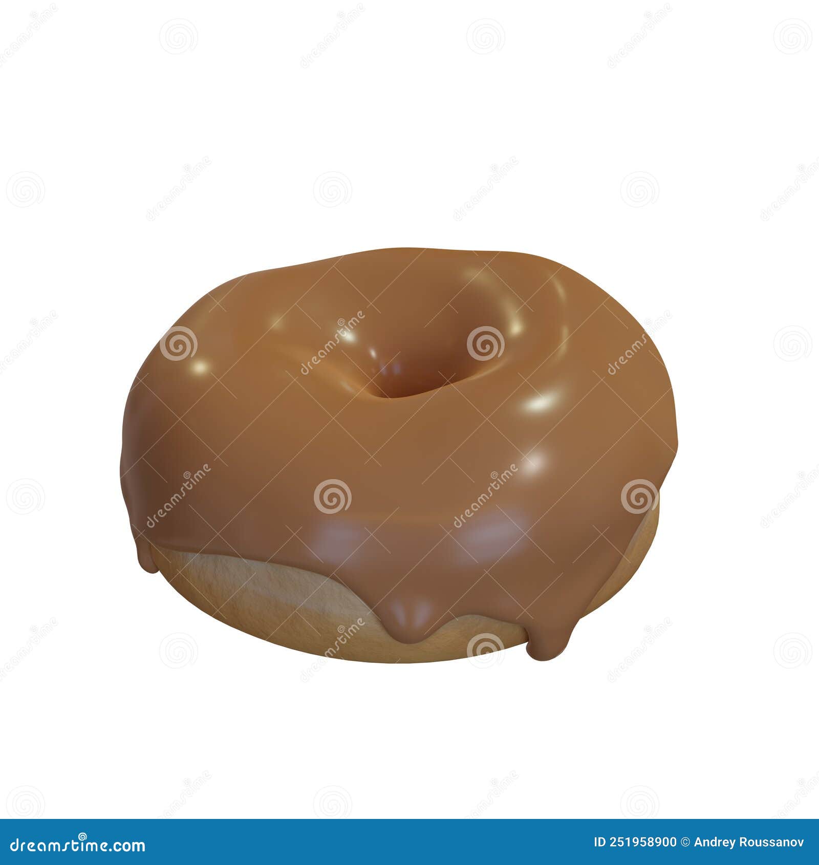 Realistic Donut with Colored Icing. Stock Illustration - Illustration ...