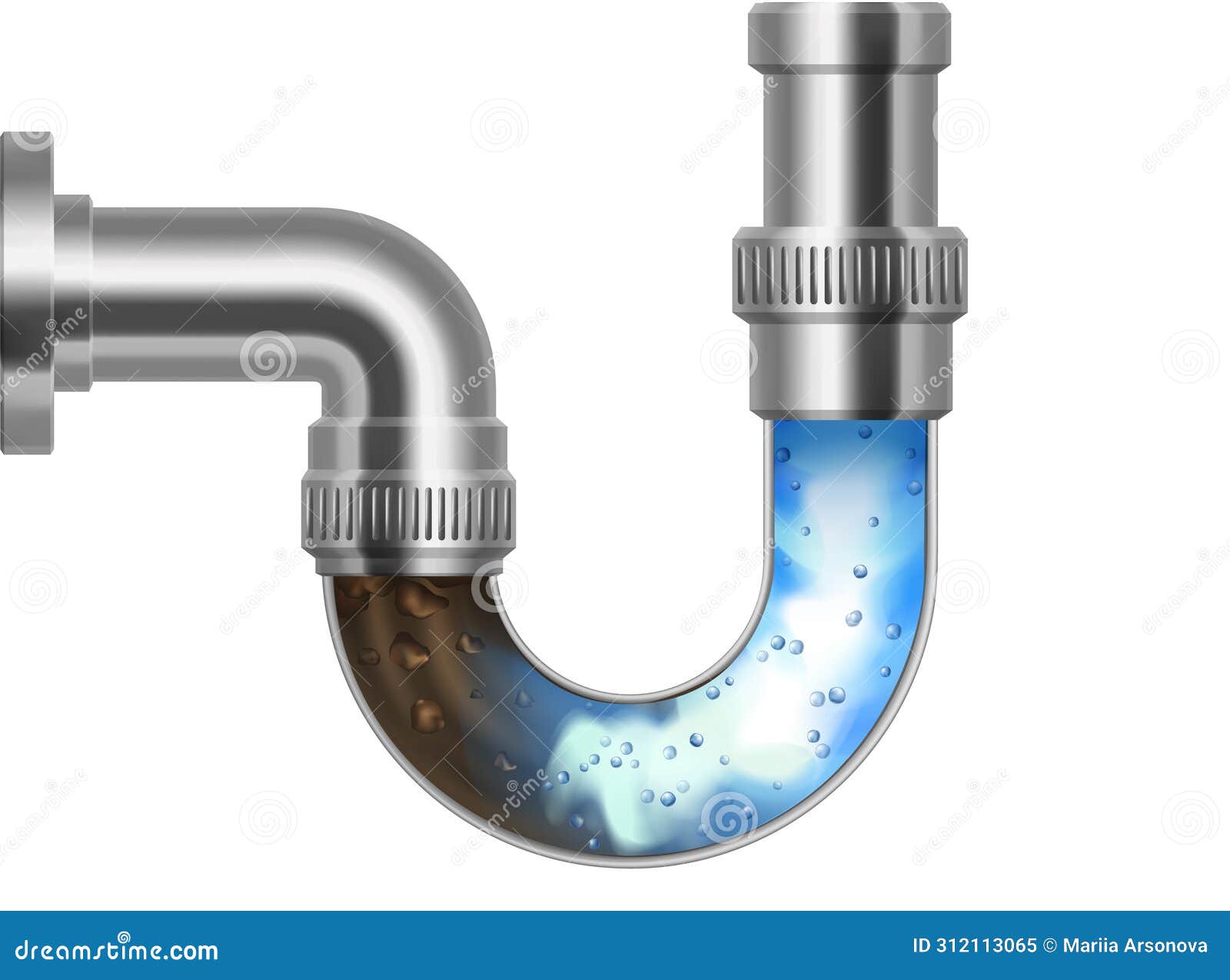 Pipe Clogged Canalization Problem Copyspace Vector | CartoonDealer.com ...