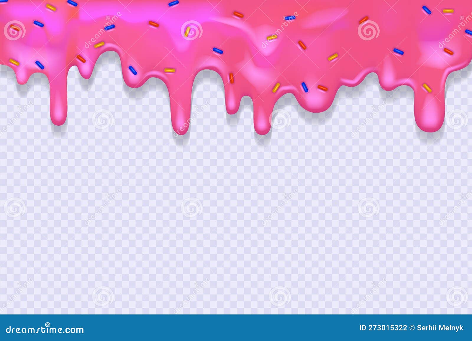 Realistic Drip Cream Drops Stock Vector Illustration Of Decoration 273015322