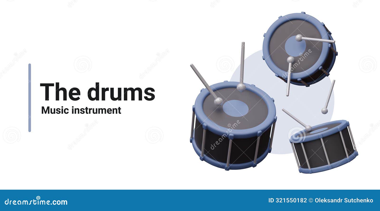 Realistic Drum Design Vector. Silhouette Of Drum. Vector Illustration ...