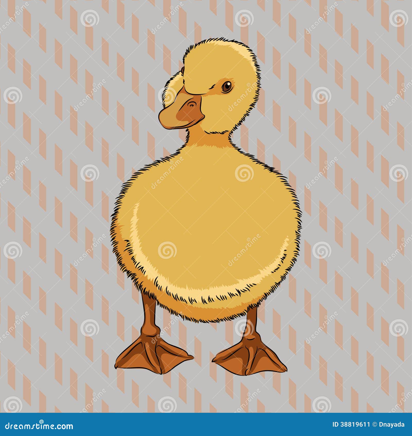 Realistic Duckling Side View Stock Vector - Illustration of single ...