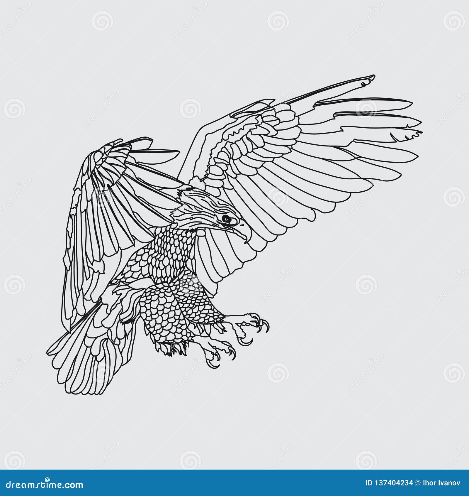 Realistic Eagle Soaring Eagle, Catching Prey, a Symbol of Freedo Stock ...