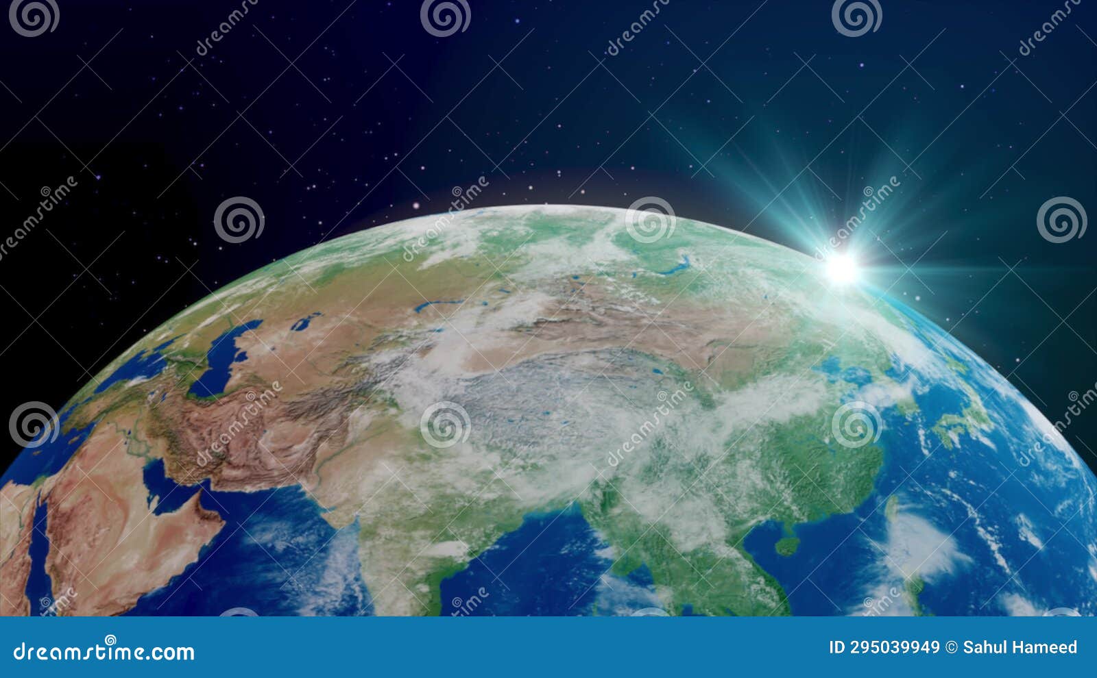 Realistic Earth Globe Animation with Seamless Loop Stock Video - Video ...