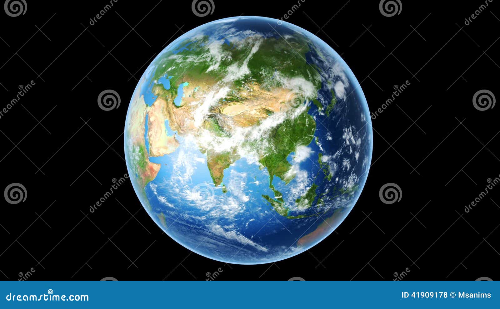 Realistic Earth Rotating on Black (Loop) Stock Footage - Video of ...