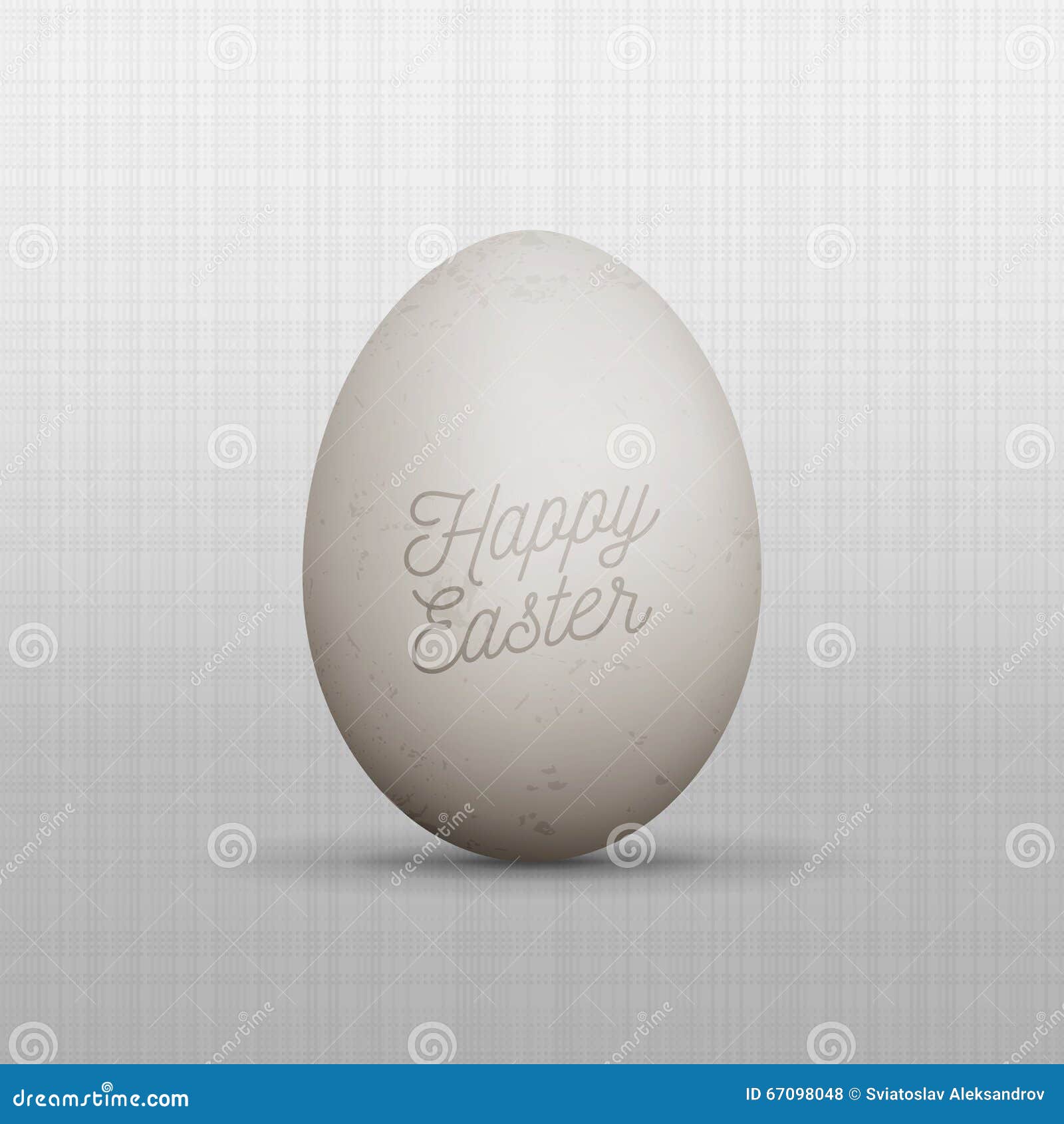 Realistic Easter Chicken Egg with Text Stock Vector - Illustration of ...