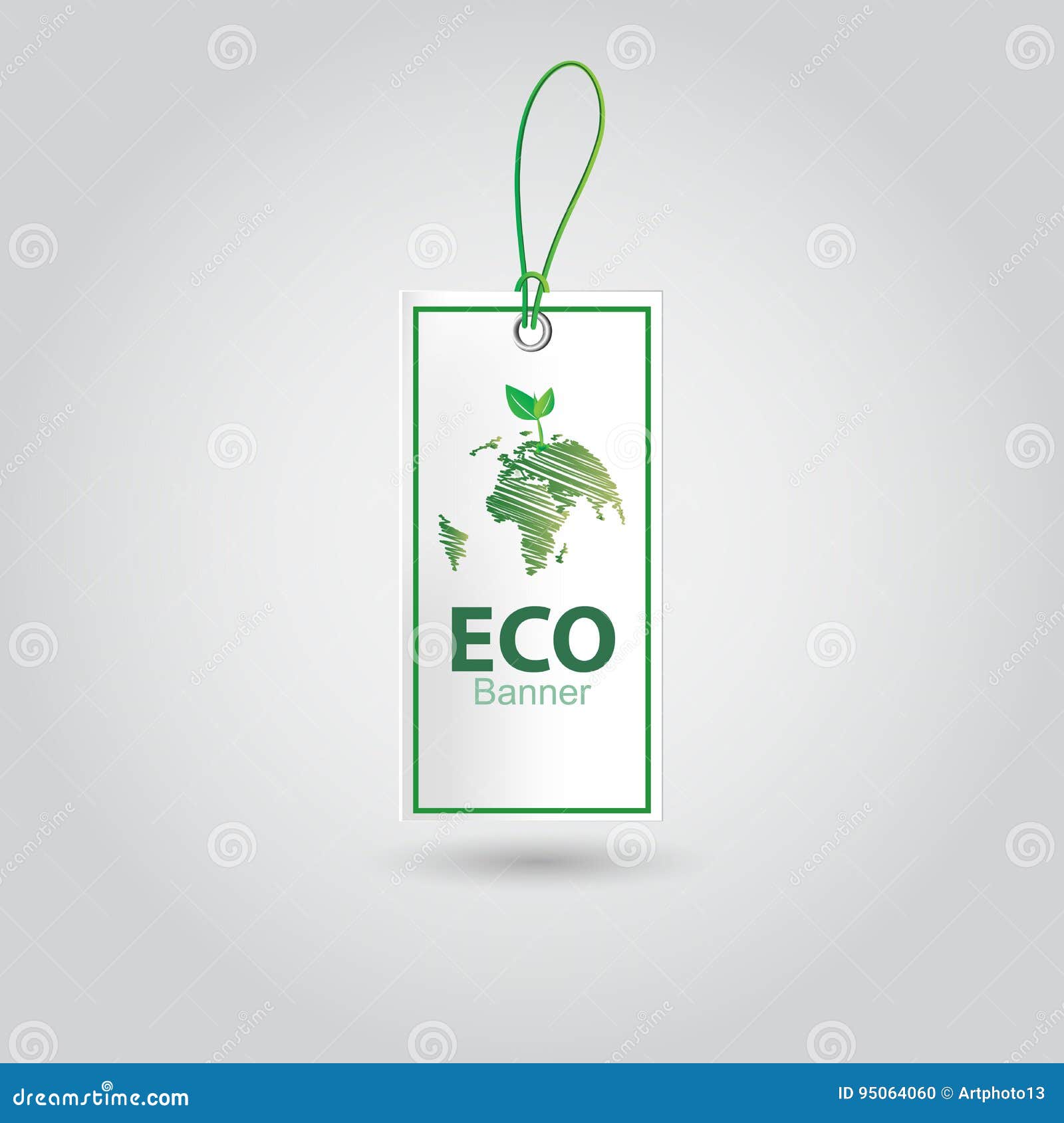 Realistic eco banner stock vector. Illustration of natural - 95064060
