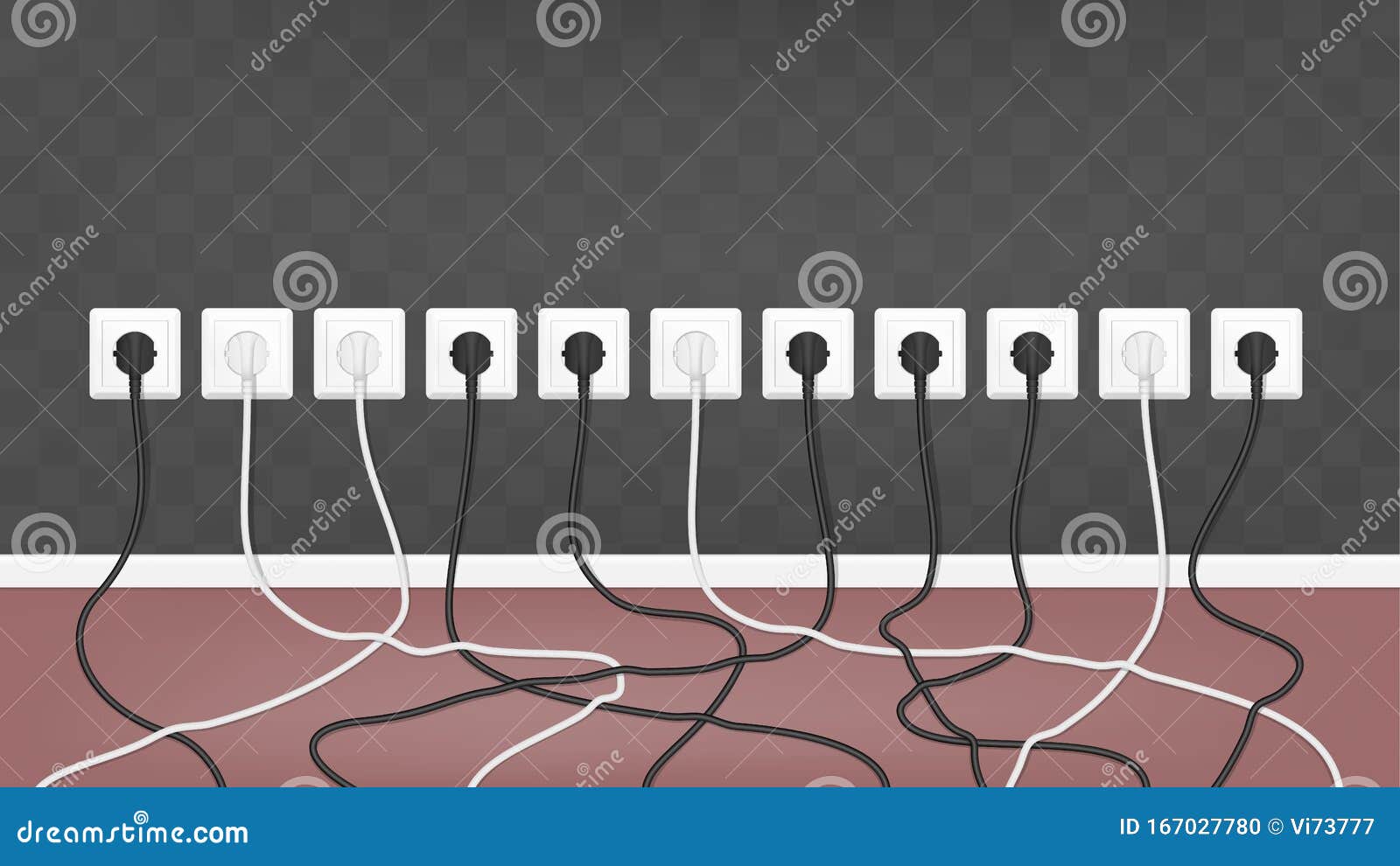 Vector Tangled Wires Or Cables | CartoonDealer.com #147729946