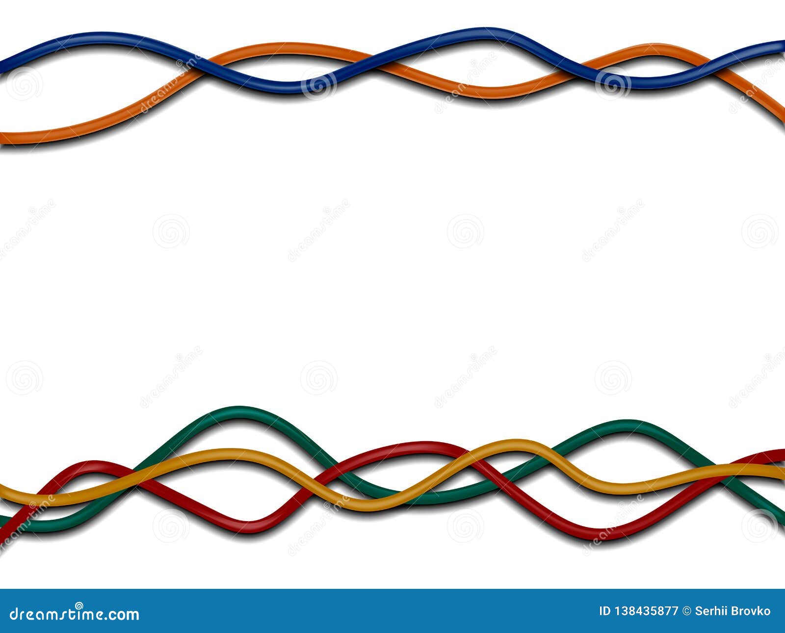 Wavy Geometric Background. Trendy Gradient Shapes Composition Stock ...