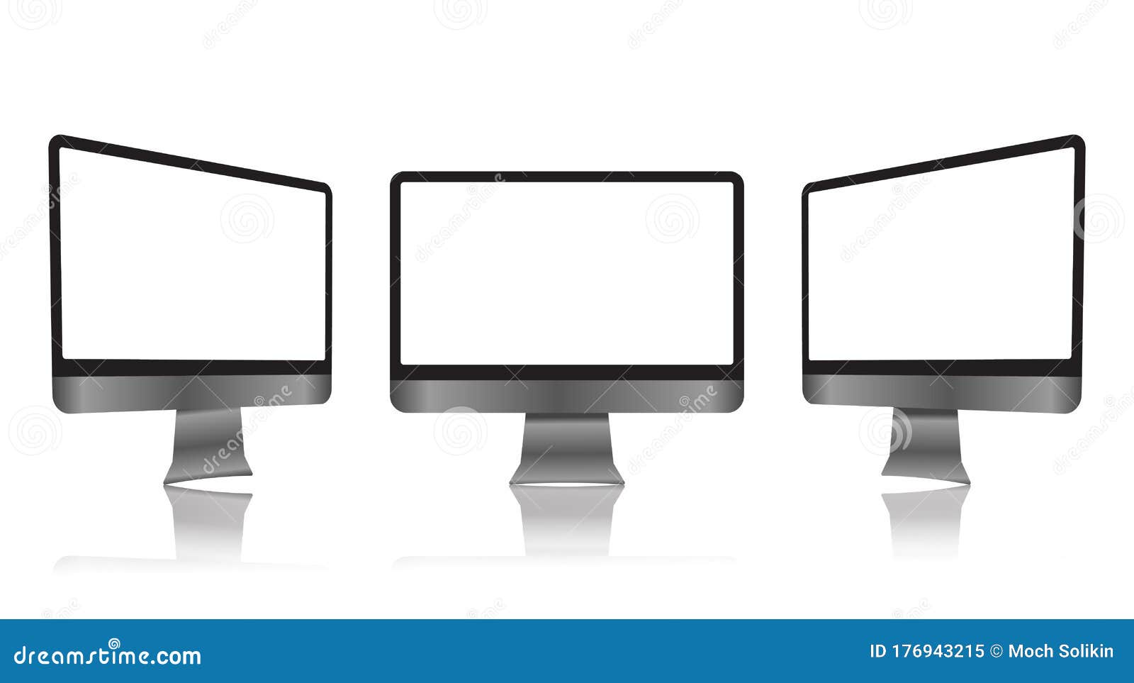 Realistic Electronic Devices - Computer Monitors, Desktops, Laptops ...