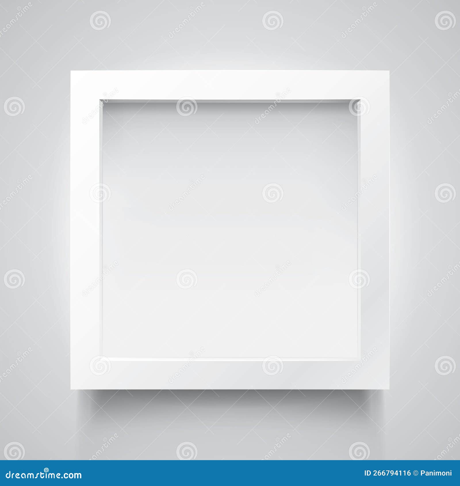 Realistic Empty Frame on Light Background, Border for Your Creative ...