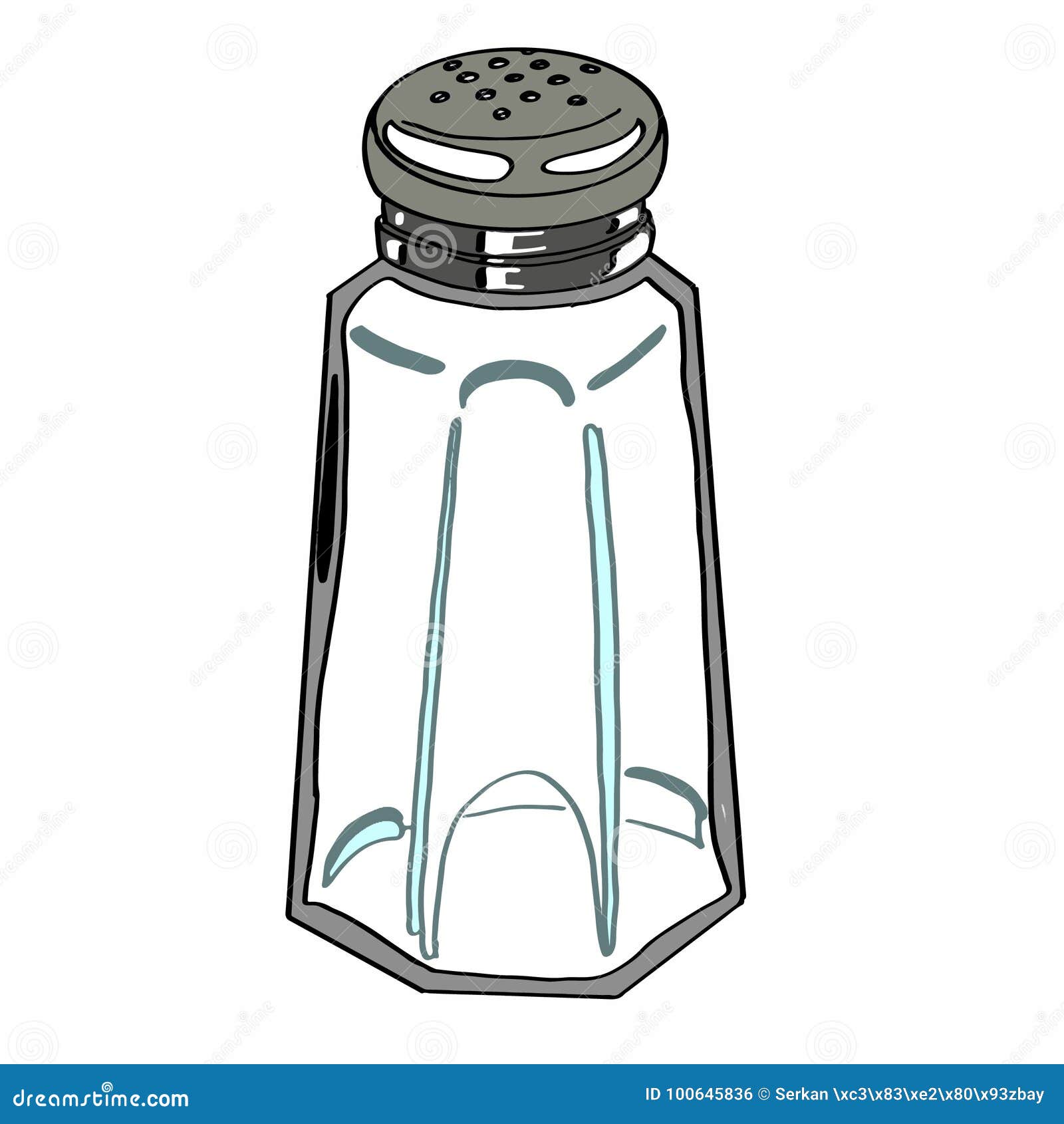 Realistic Empty Salt and Hand Stock Vector - Illustration of icon ...