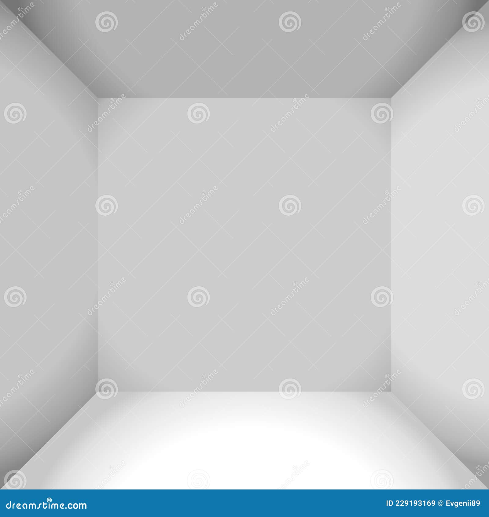 Realistic Empty Space of the White Box Stock Vector - Illustration of ...
