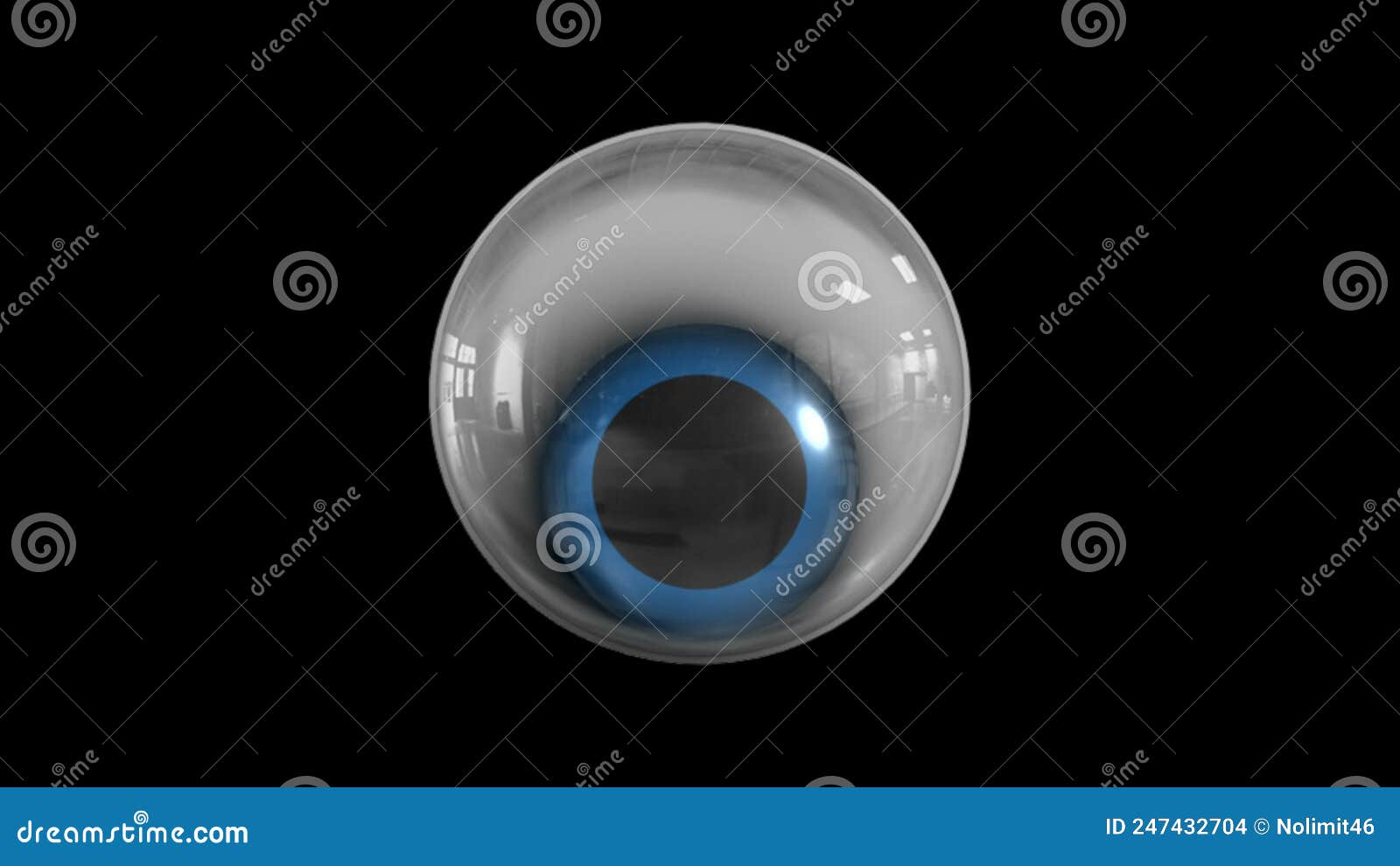 Realistic eye animation stock illustration. Illustration of exam ...