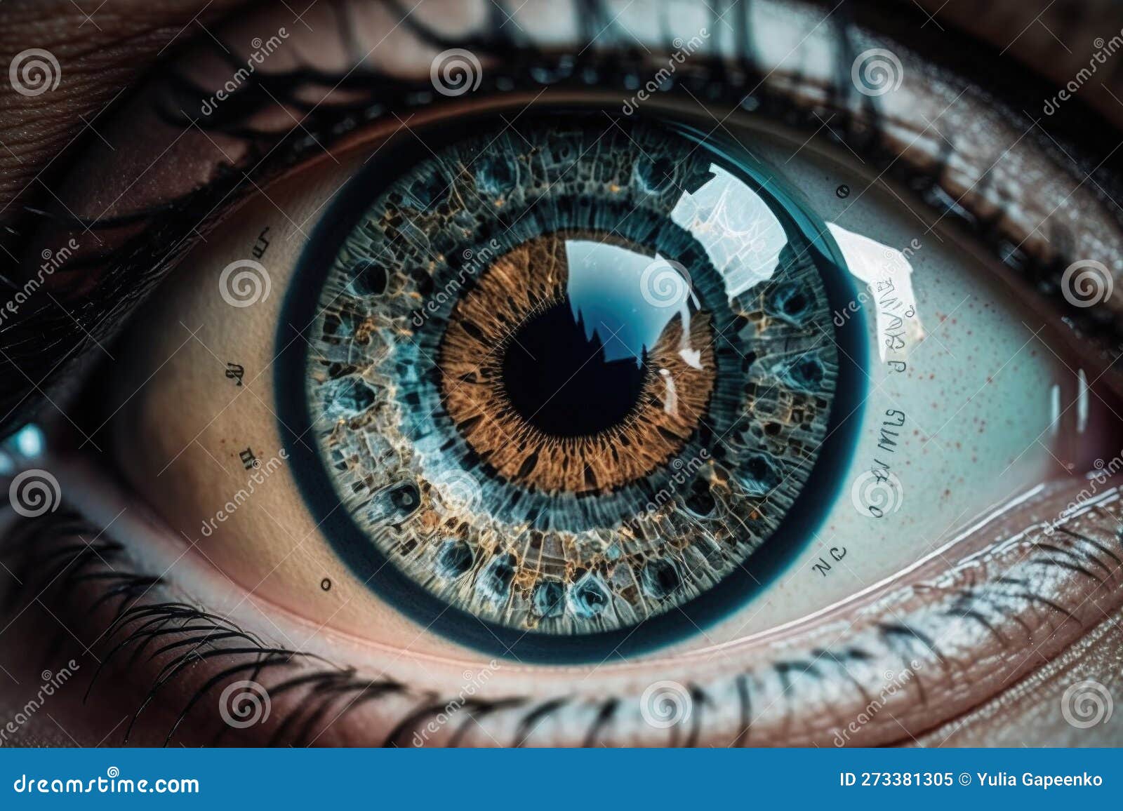 Realistic Eye. Illustration AI Generative Stock Illustration ...