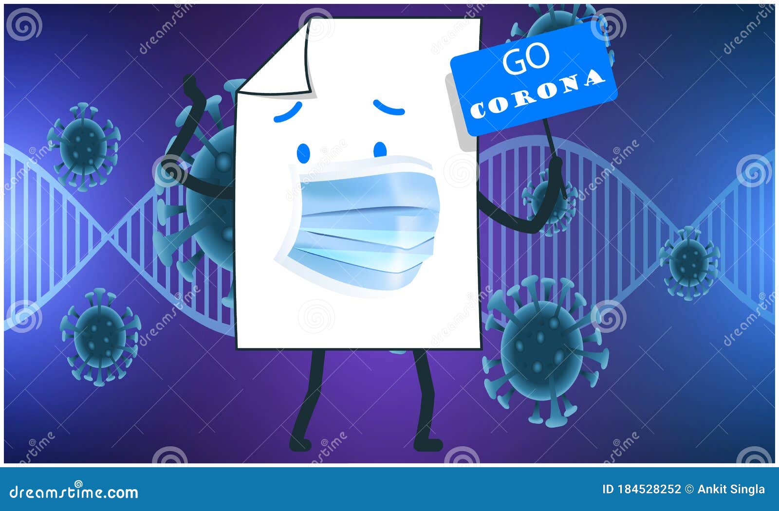 Realistic Face Mask Drawn on Abstract Paper on Texture Background Stock ...