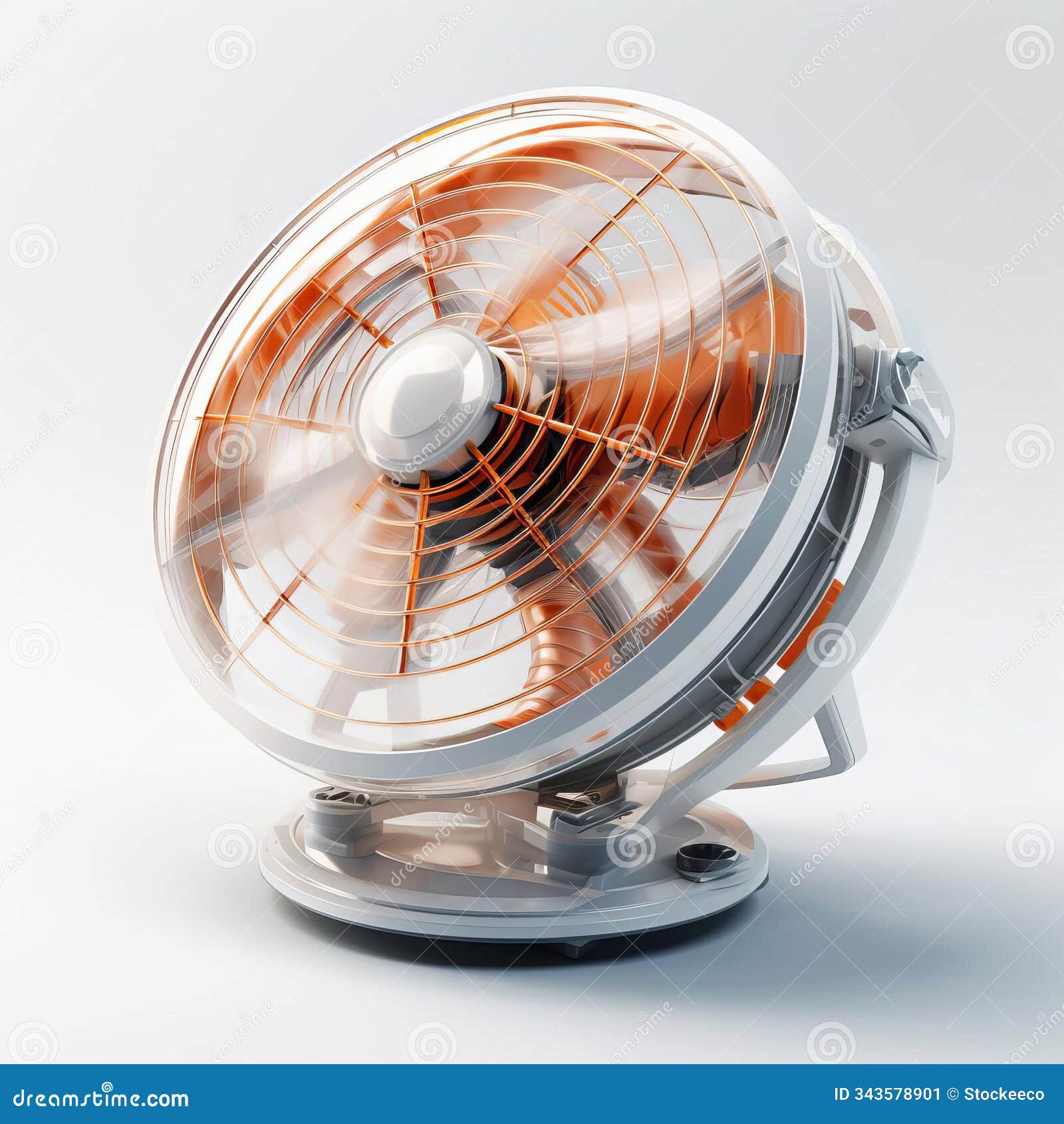 Realistic Fan Rendering on White Background with Octane Stock ...