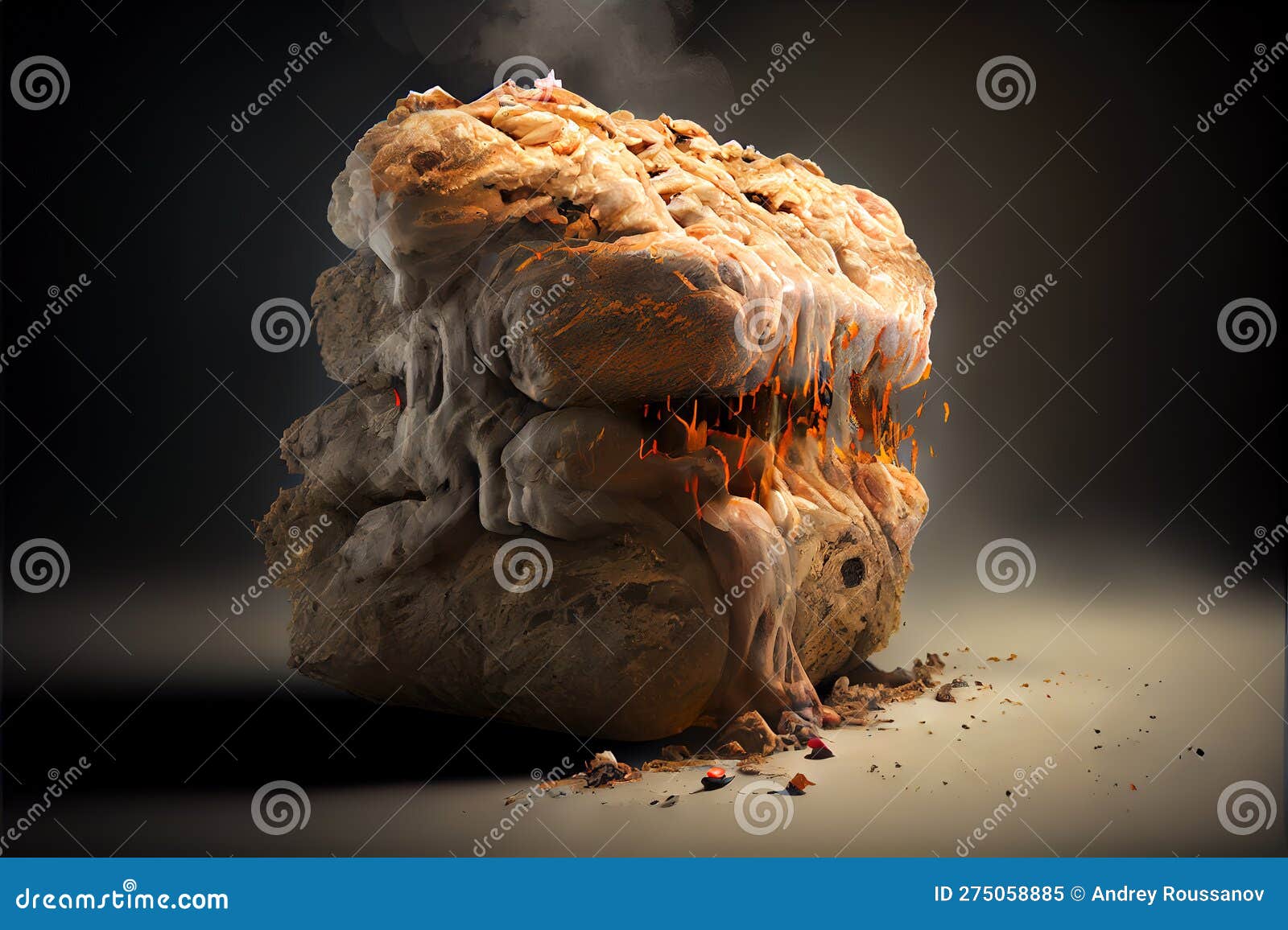 Realistic Fatberg 3d. AI Generated Stock Illustration - Illustration of ...