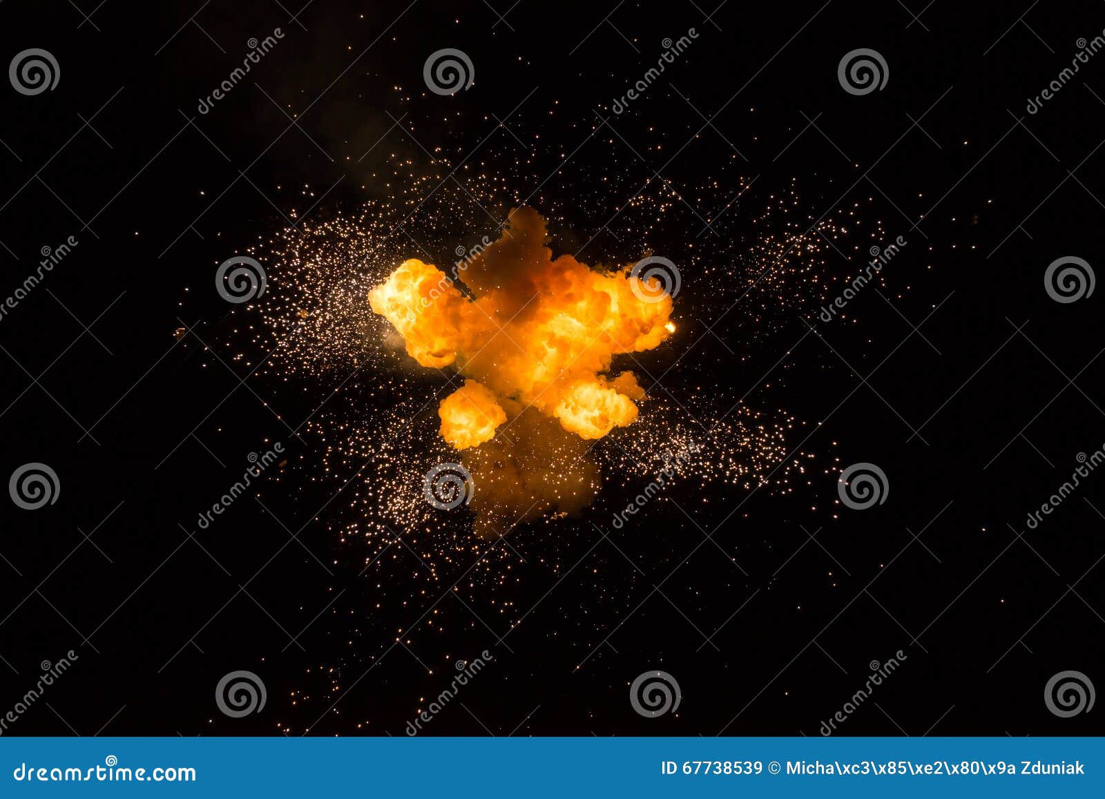 Realistic fiery explosion stock image. Image of fuel - 67738539