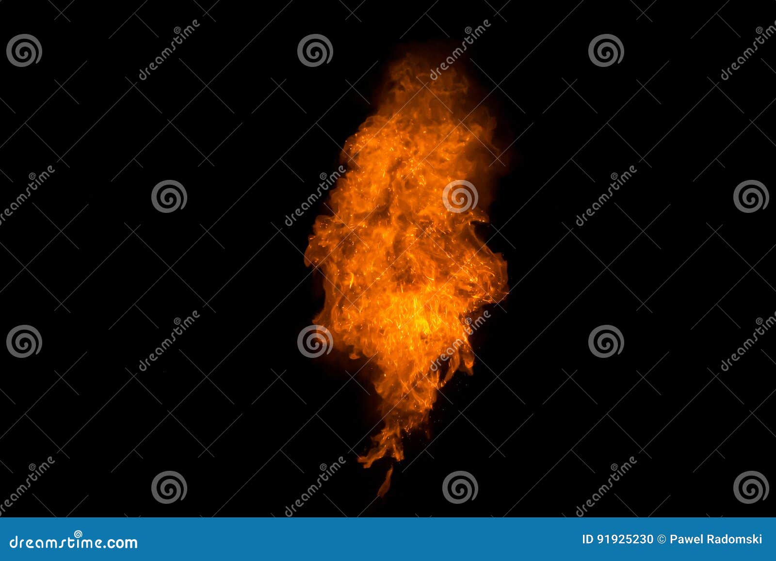Realistic Fiery Explosion Over a Black Background Stock Photo - Image ...