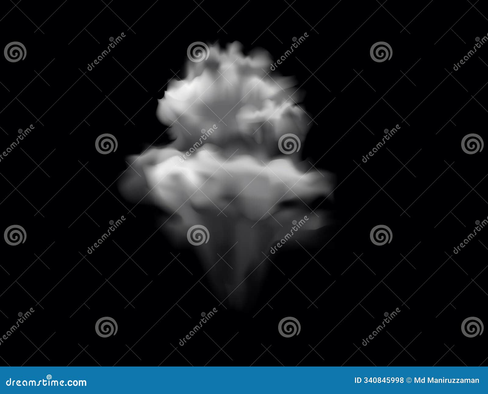 Realistic Fire Bomb Explosion with Sparks and Smoke Isolated on Black ...